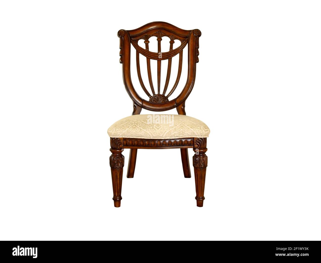 Wooden ornate chairs Stock Photo - Alamy
