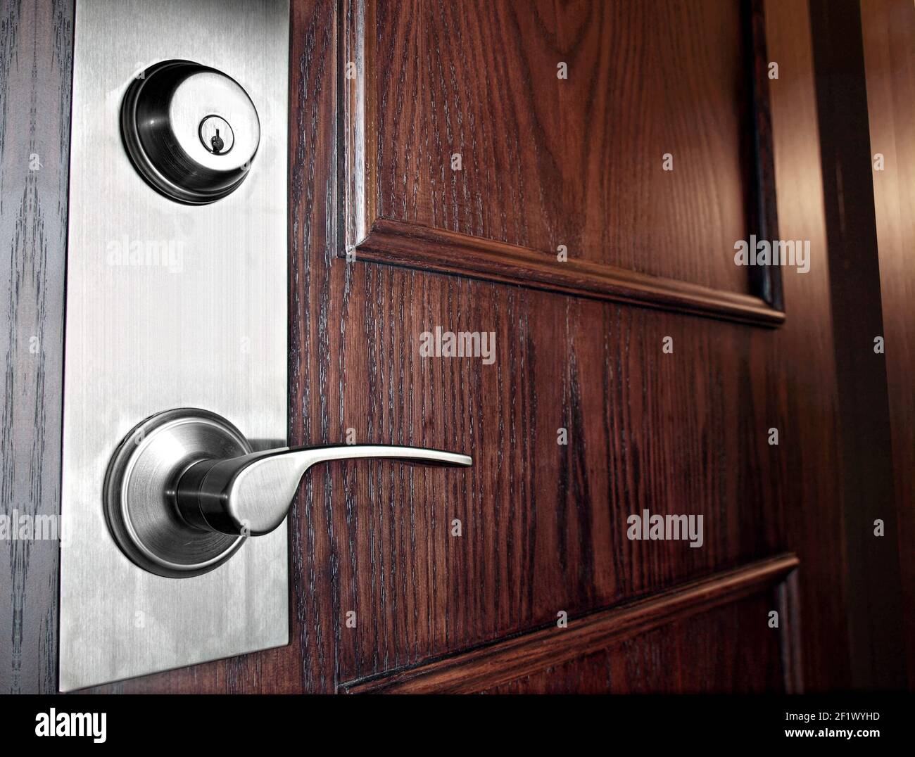 Wooden Front Door Stock Photo - Alamy