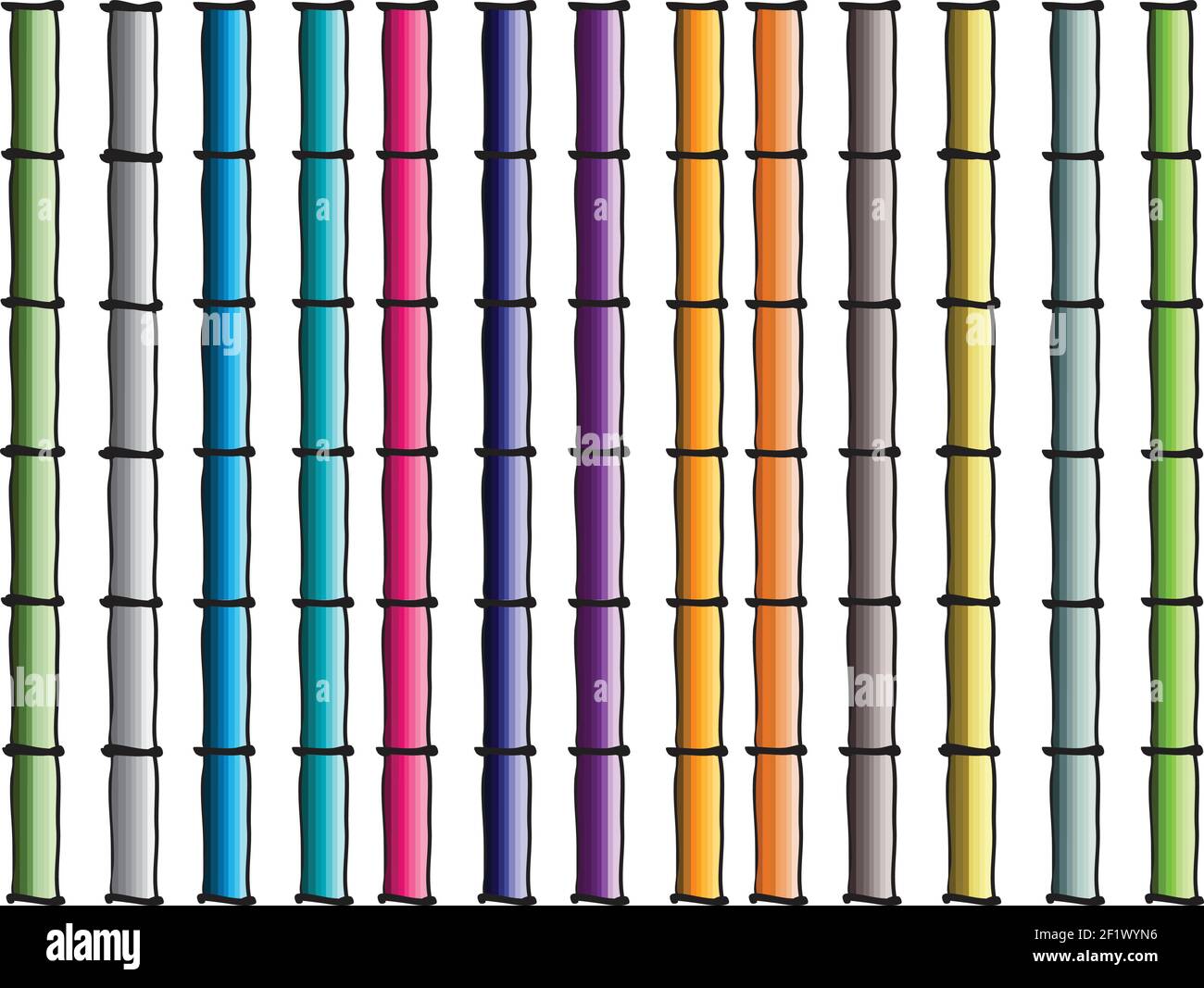 Bamboo stick colour design background set Stock Vector Image & Art - Alamy