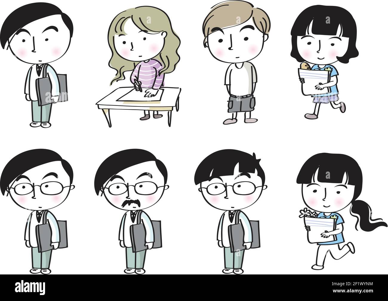 Cartoon office Stock Vector Images - Alamy