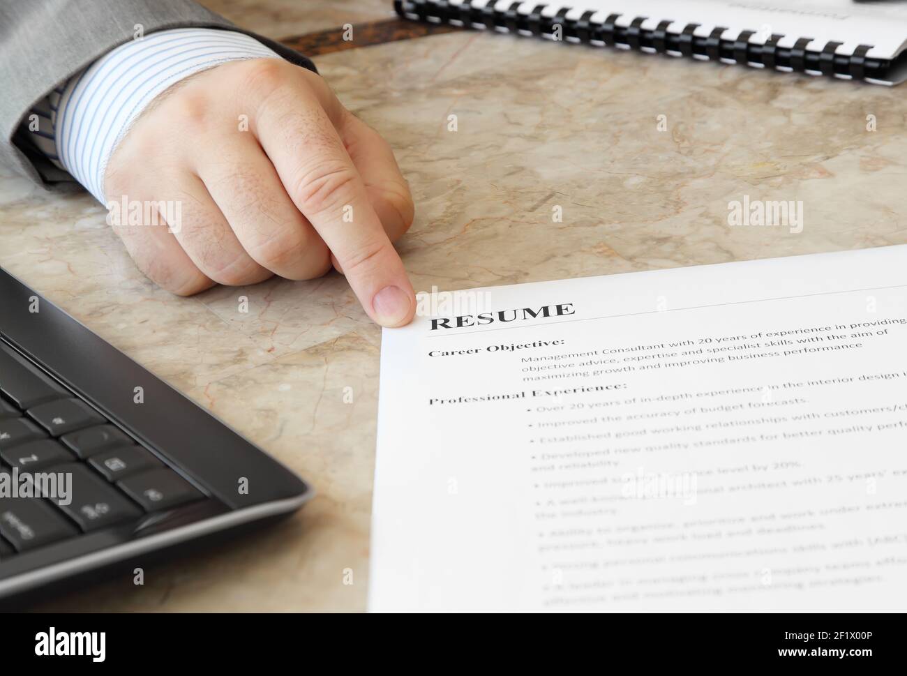 Interview closeup hi-res stock photography and images - Alamy