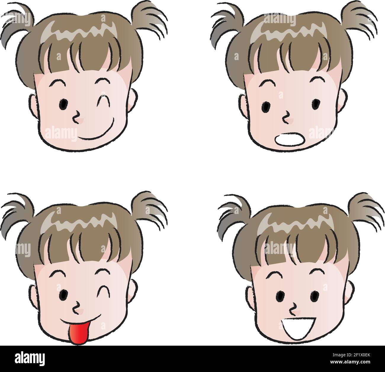cartoon emoji set Stock Photo - Alamy