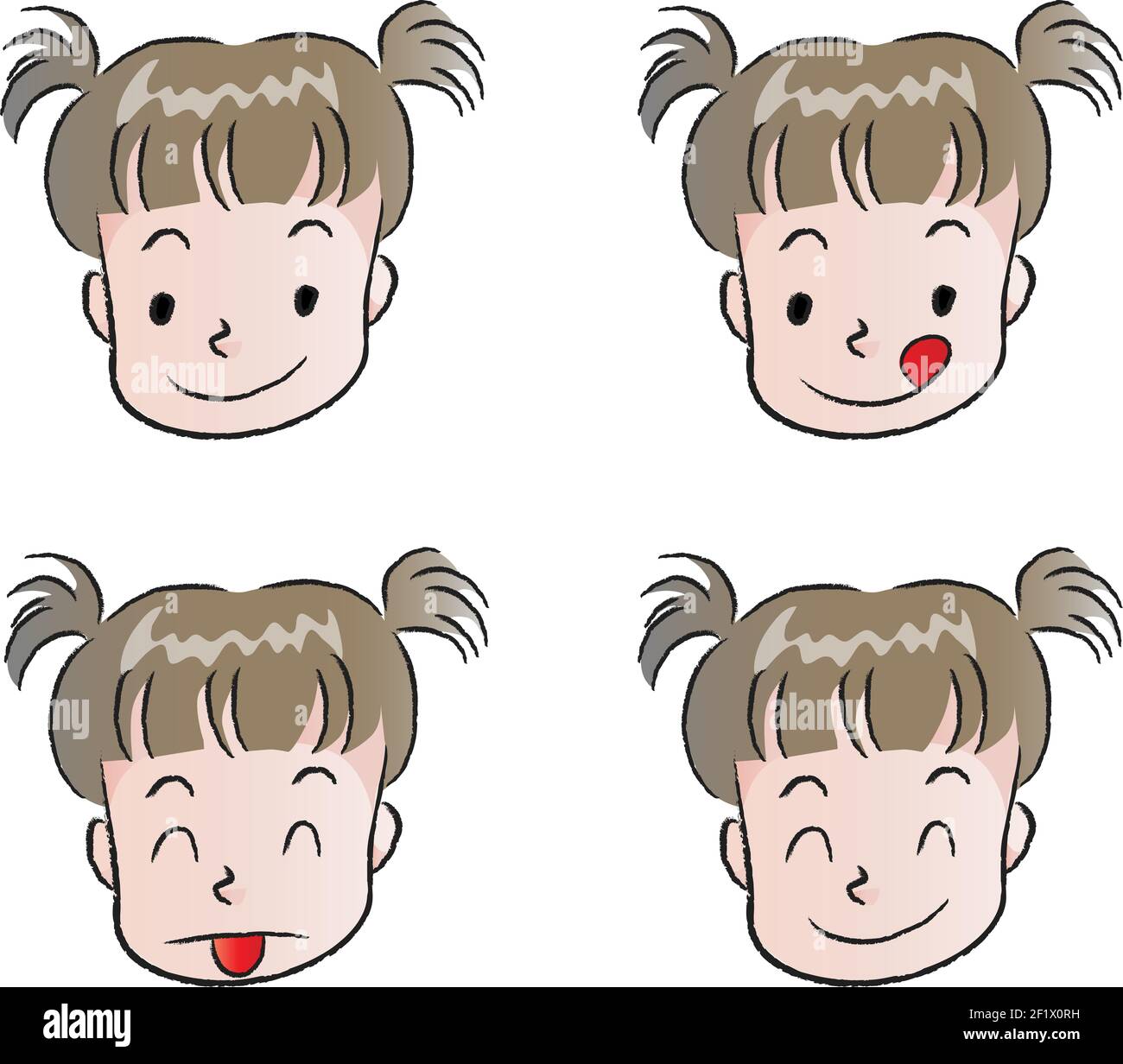 cartoon emoji set Stock Photo - Alamy