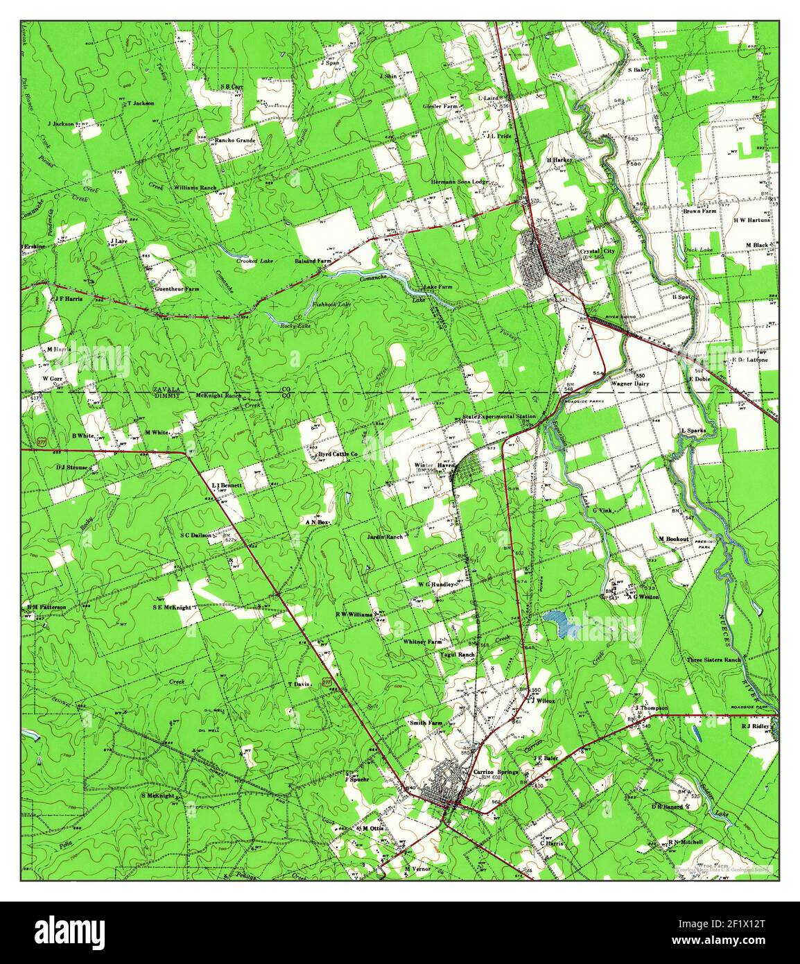 Map of carrizo springs hi-res stock photography and images - Alamy
