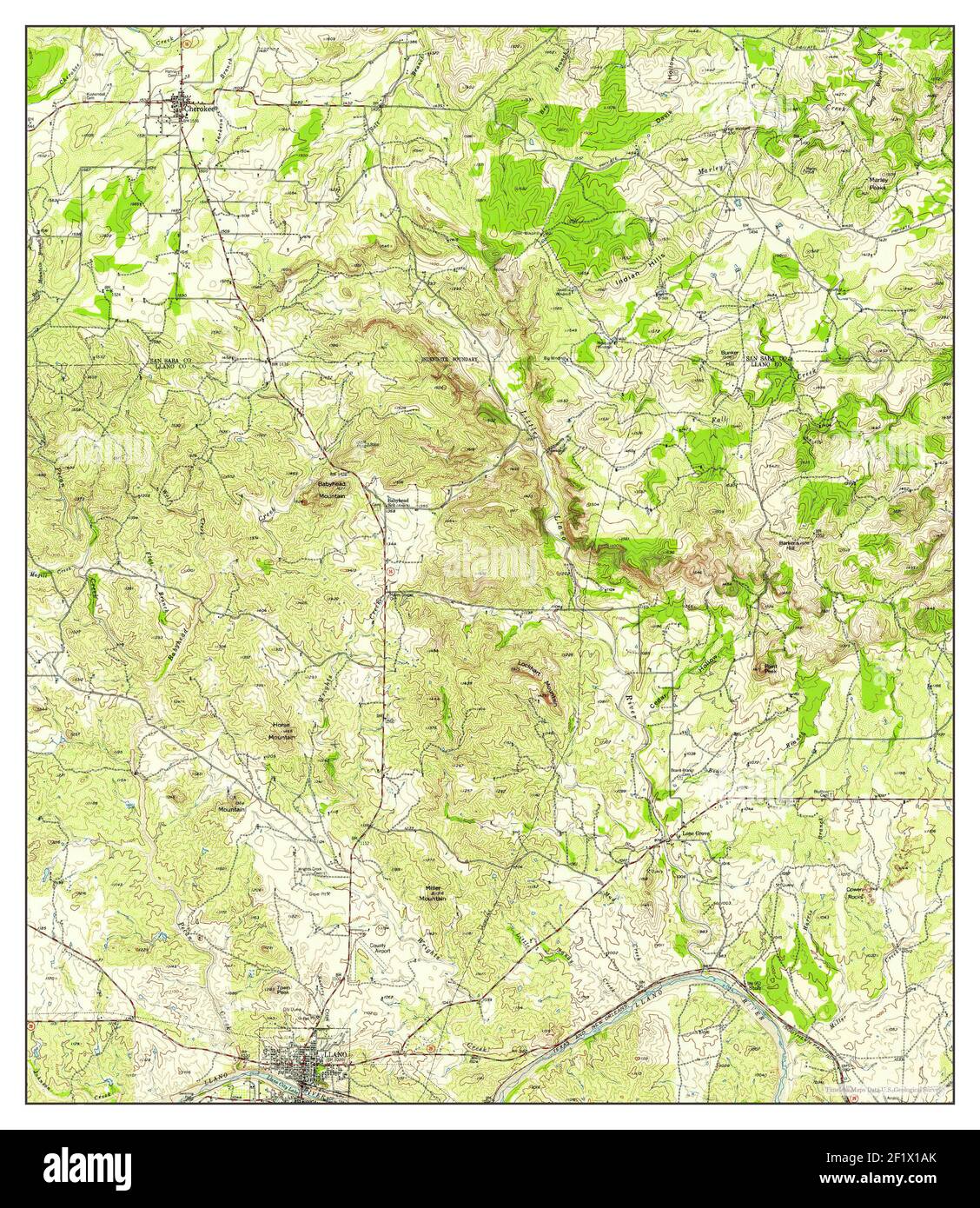 Old Map Of Cherokee High Resolution Stock Photography and Images - Alamy