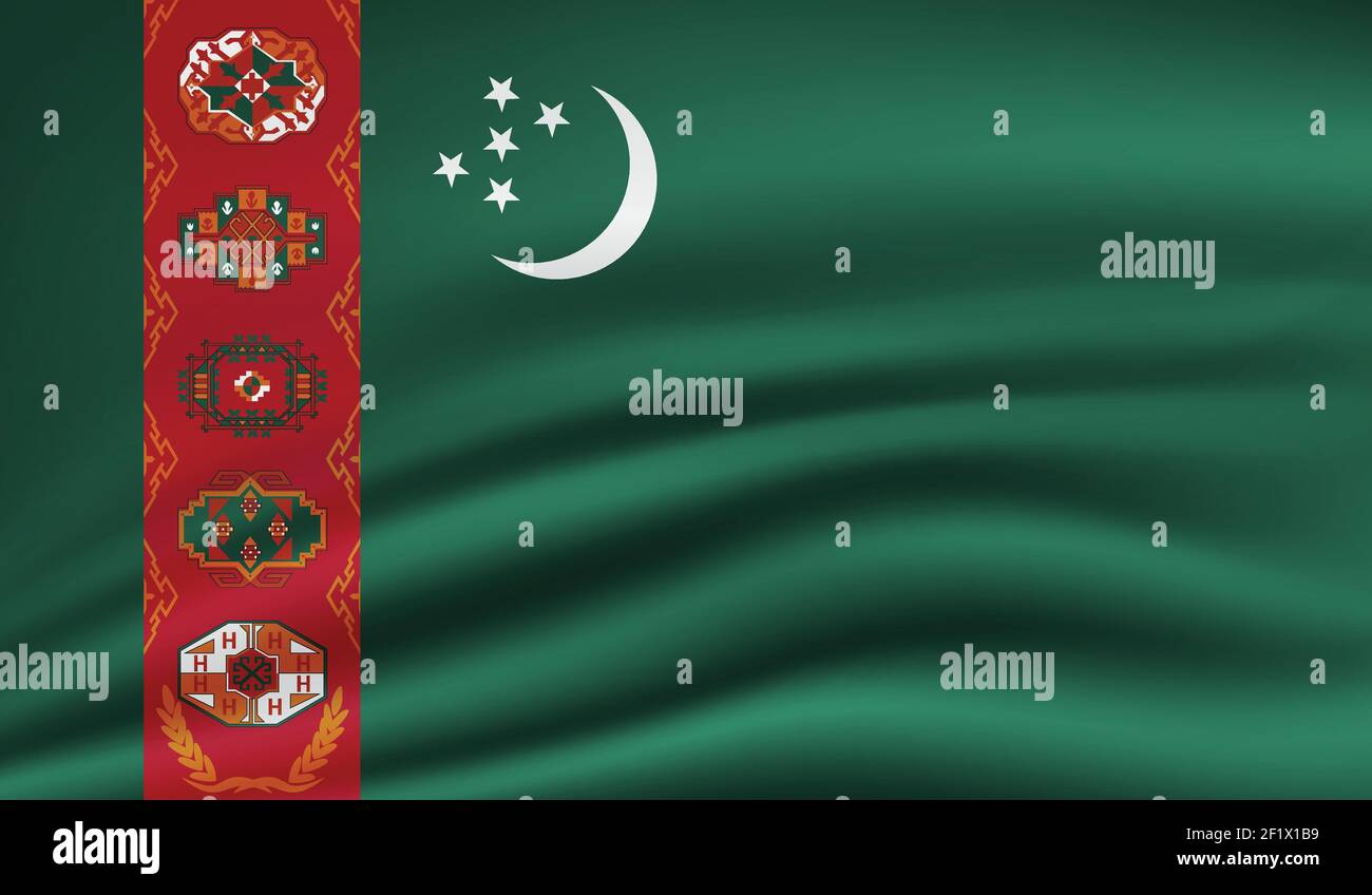 Turkmenistan flag united arab hi-res stock photography and images - Alamy