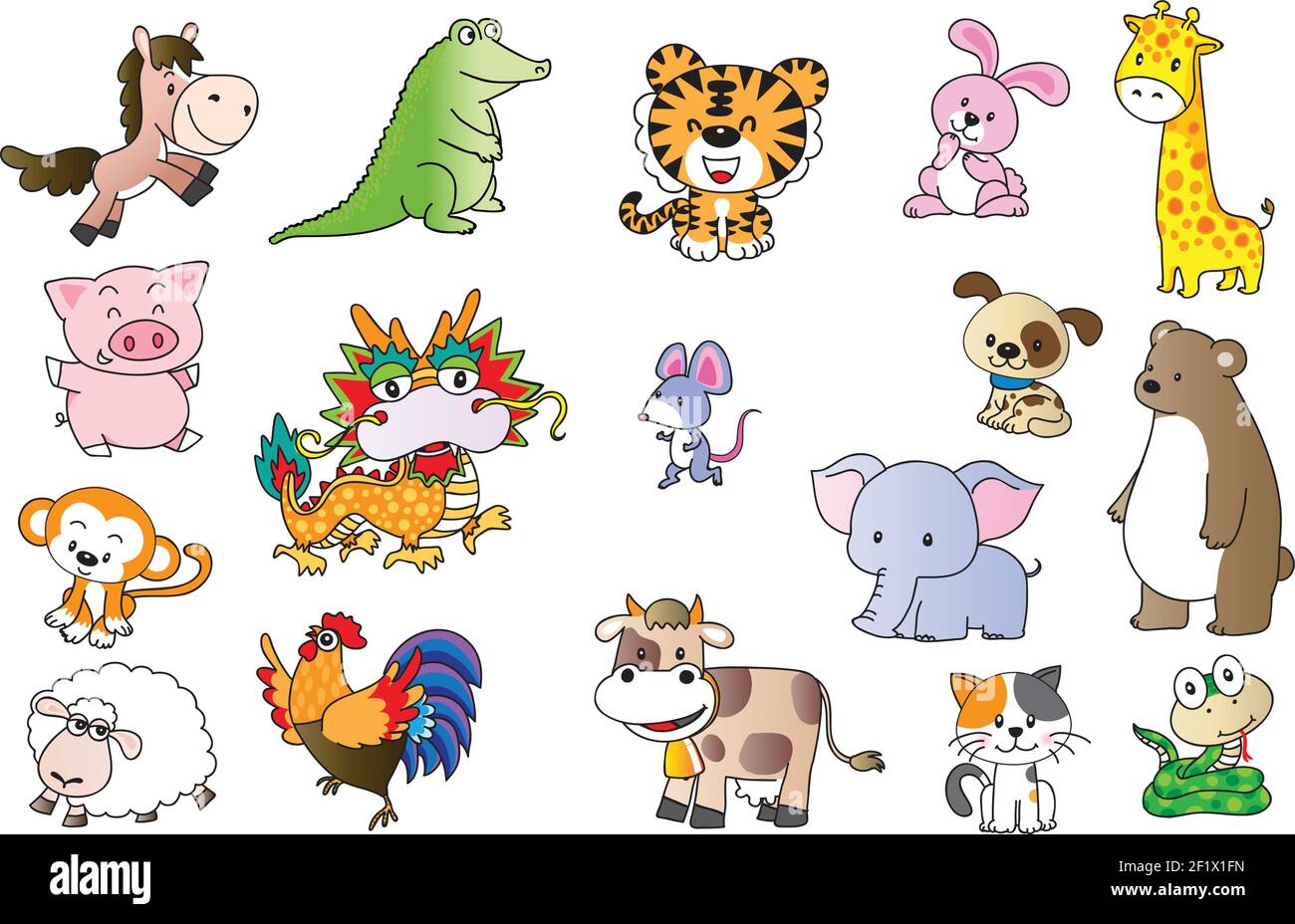 12 zodiac animals hi-res stock photography and images - Alamy