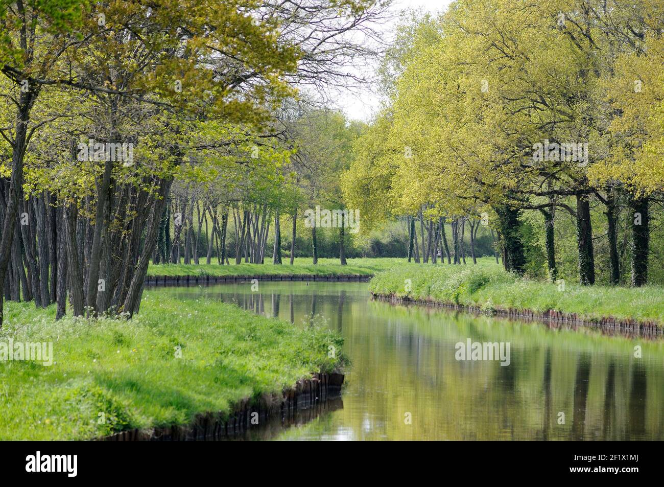 Waterway winding through spring hi-res stock photography and images - Alamy