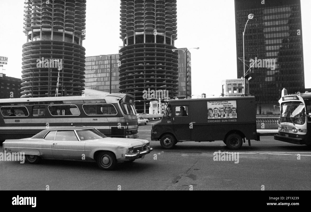 Urban landscape, Chicago IL, USA, 1977 Stock Photo - Alamy