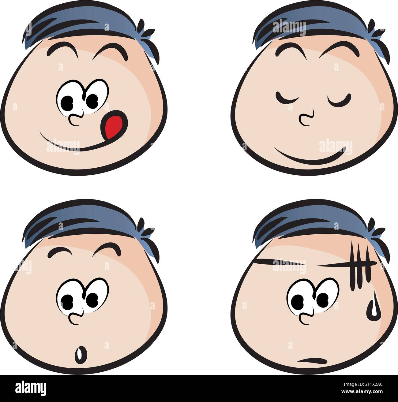 cartoon emoji set Stock Photo - Alamy