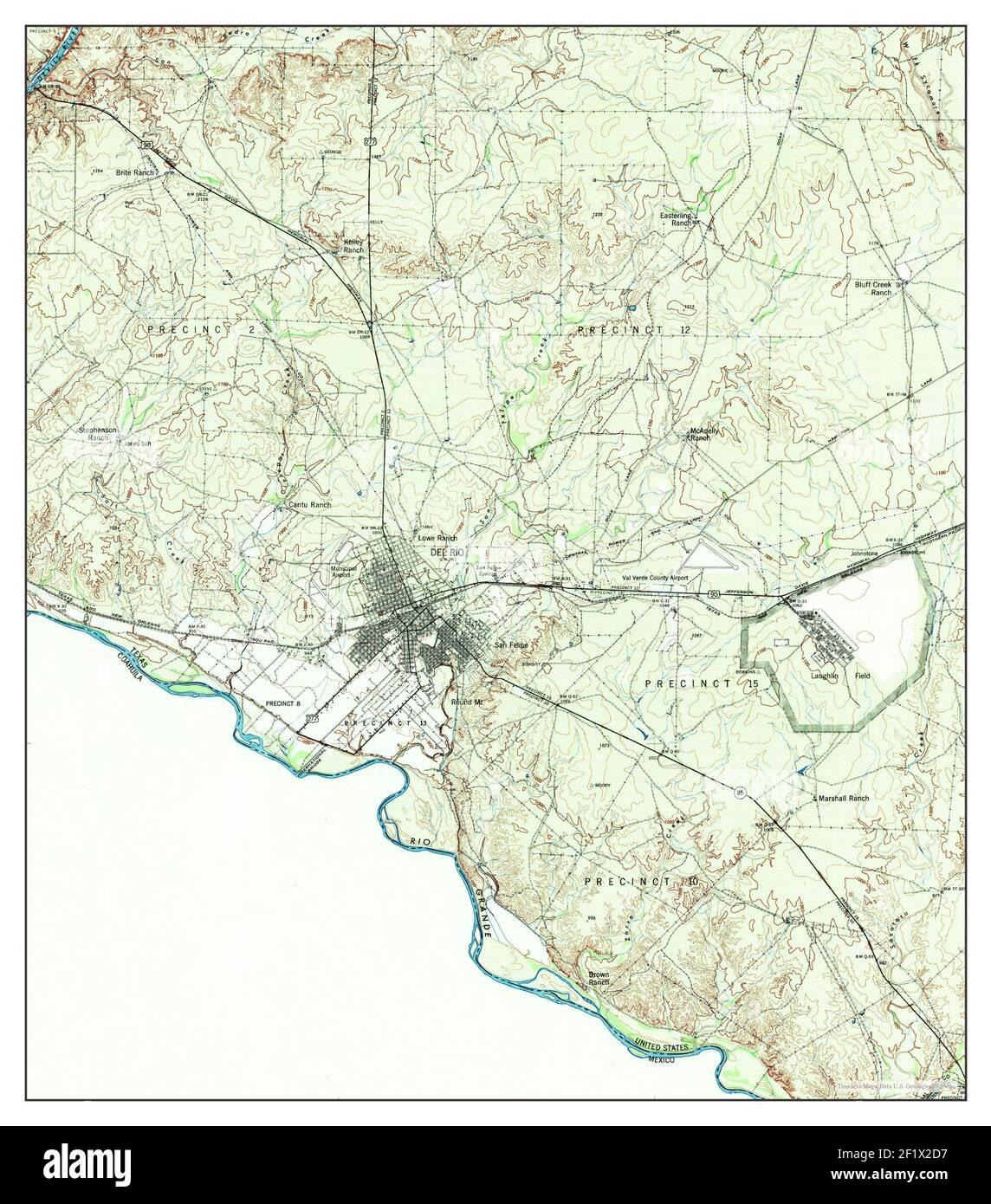 Del Rio Texas Map High Resolution Stock Photography and Images - Alamy