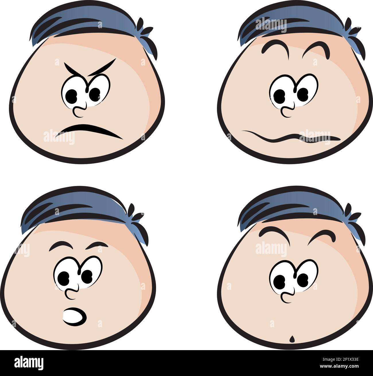 cartoon emoji set Stock Photo - Alamy