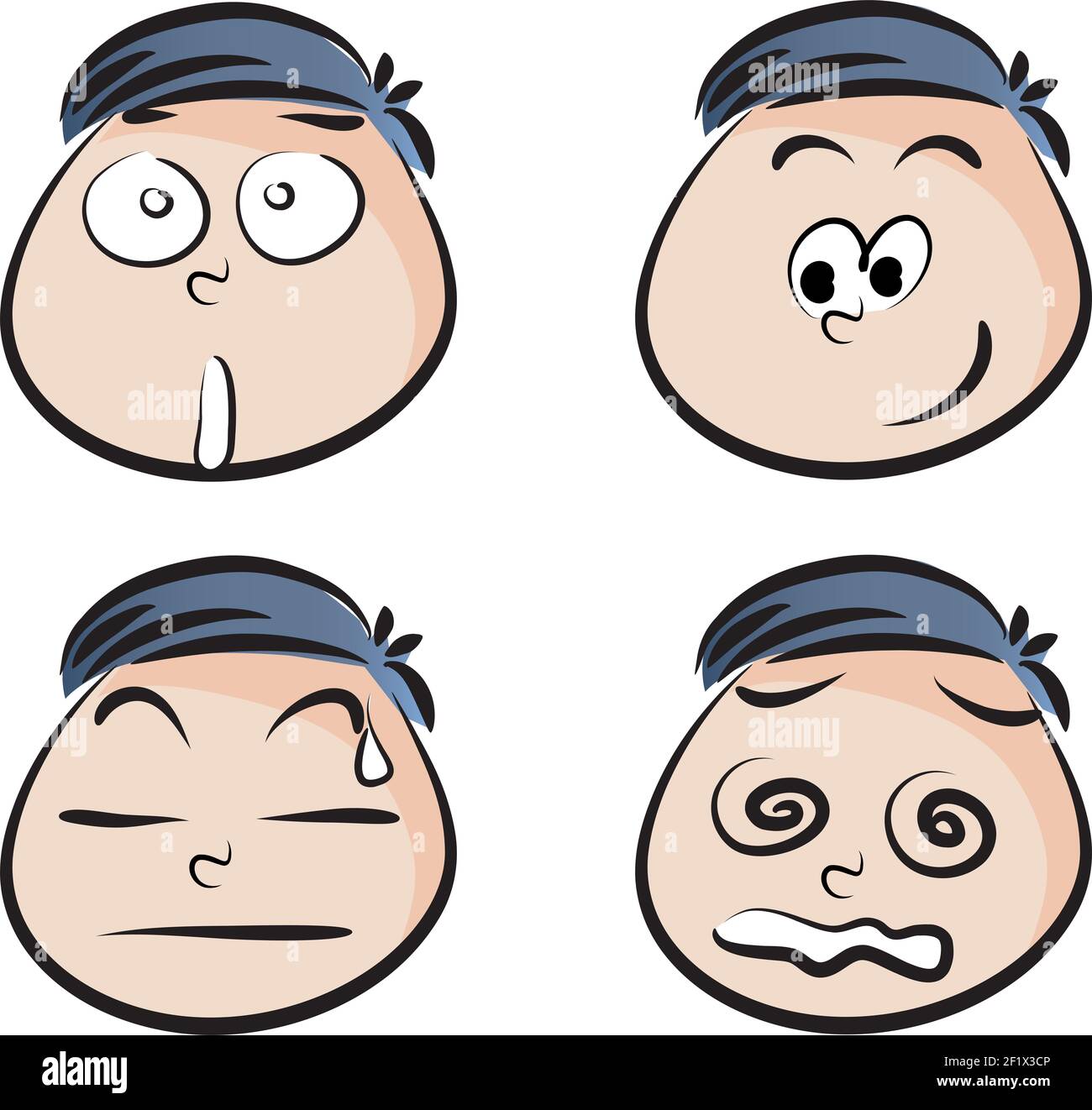 cartoon emoji set Stock Photo - Alamy
