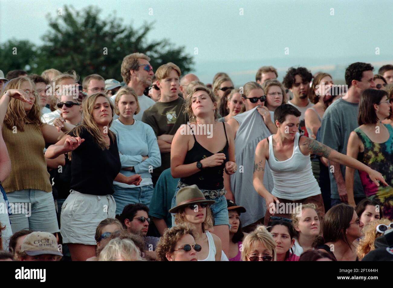 Audience at the first Lilith Festival, which was at the Gorge, Columbia ...