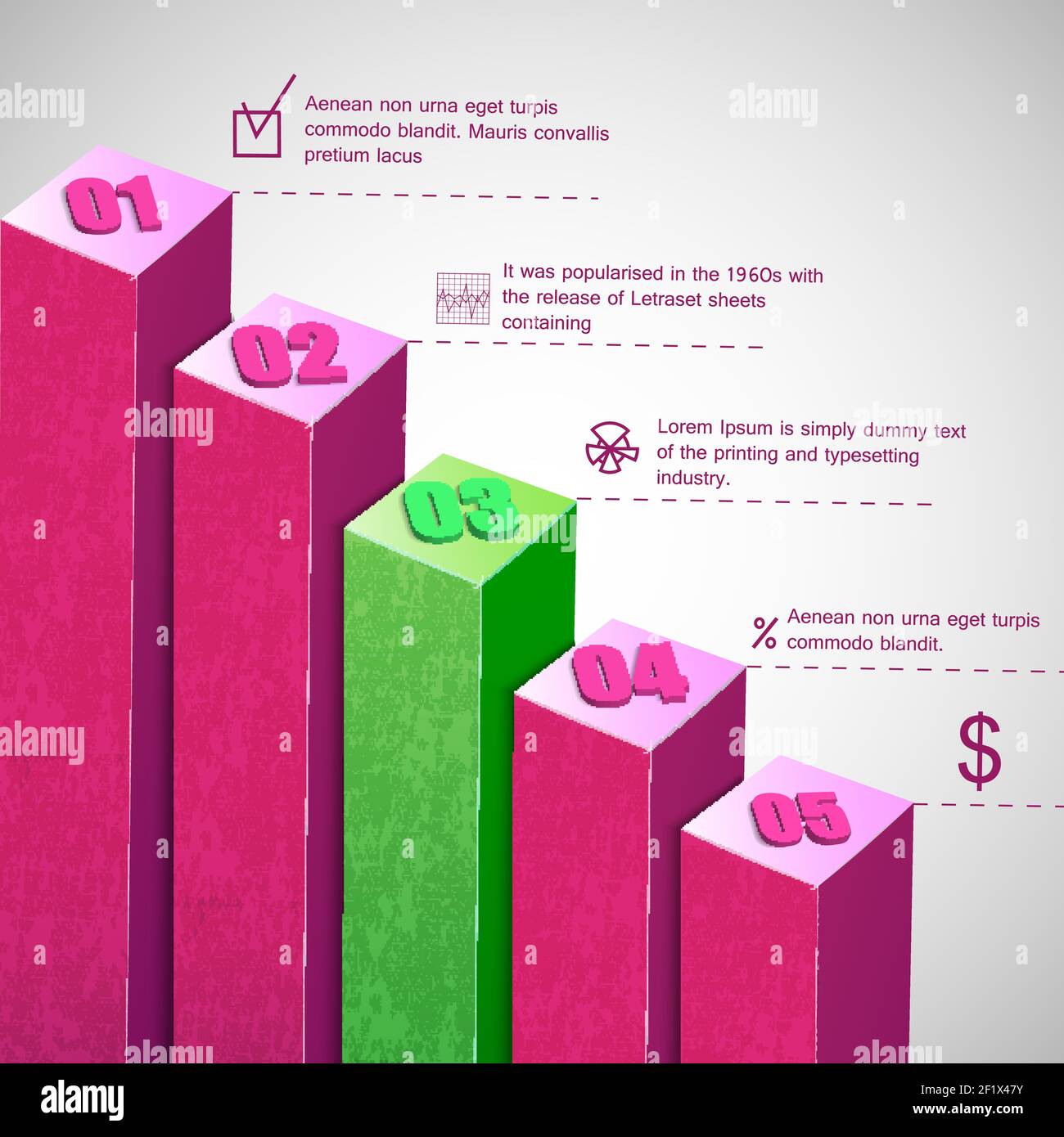 Business bar diagram with text fields and statistics flat vector ...
