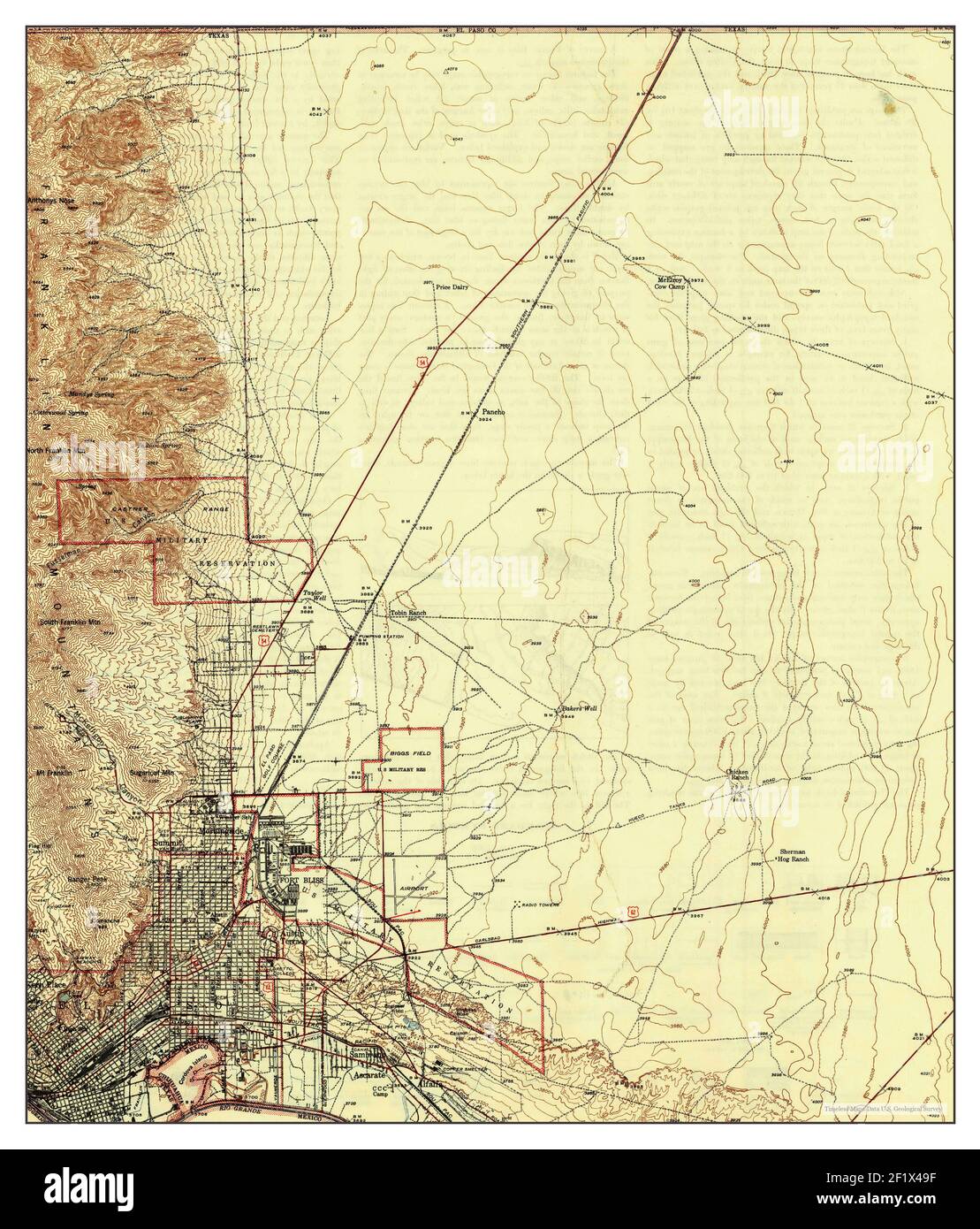 Fort bliss vintage Cut Out Stock Images & Pictures - Alamy