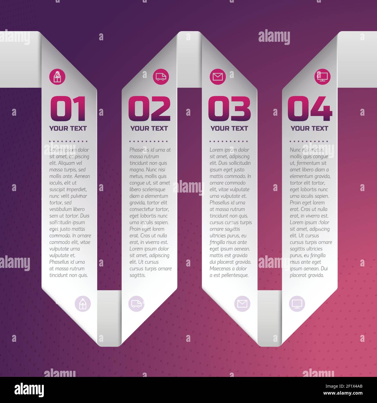 Long white sheet of paper divided into paragraphs one two three and for ...