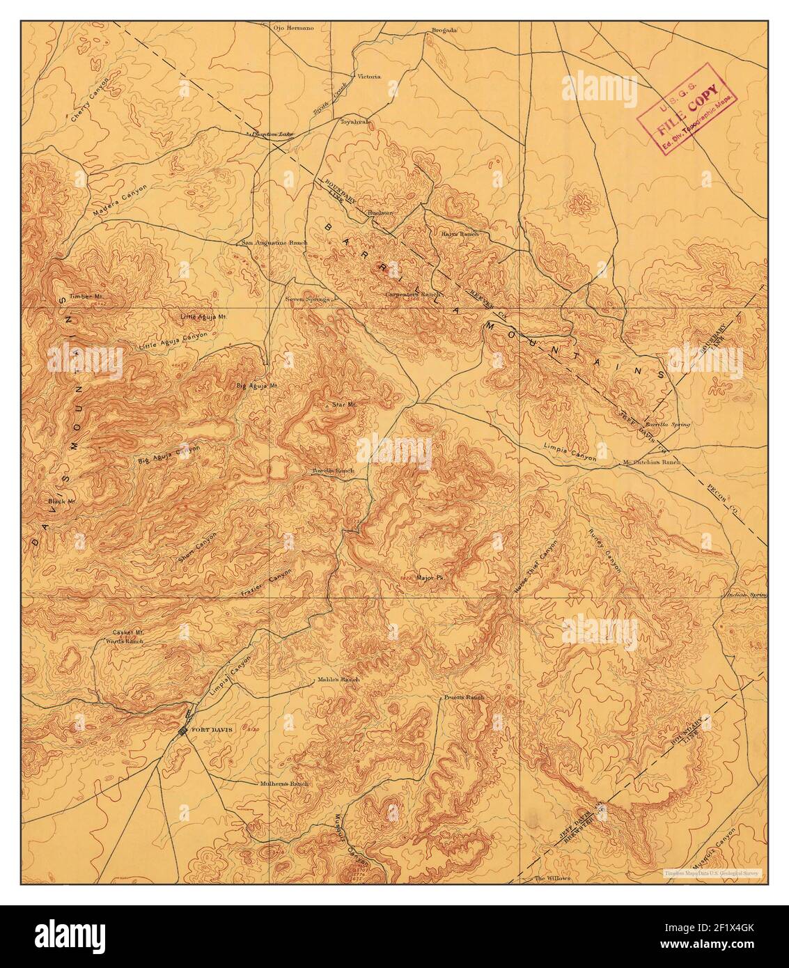 Fort davis map Cut Out Stock Images & Pictures - Alamy