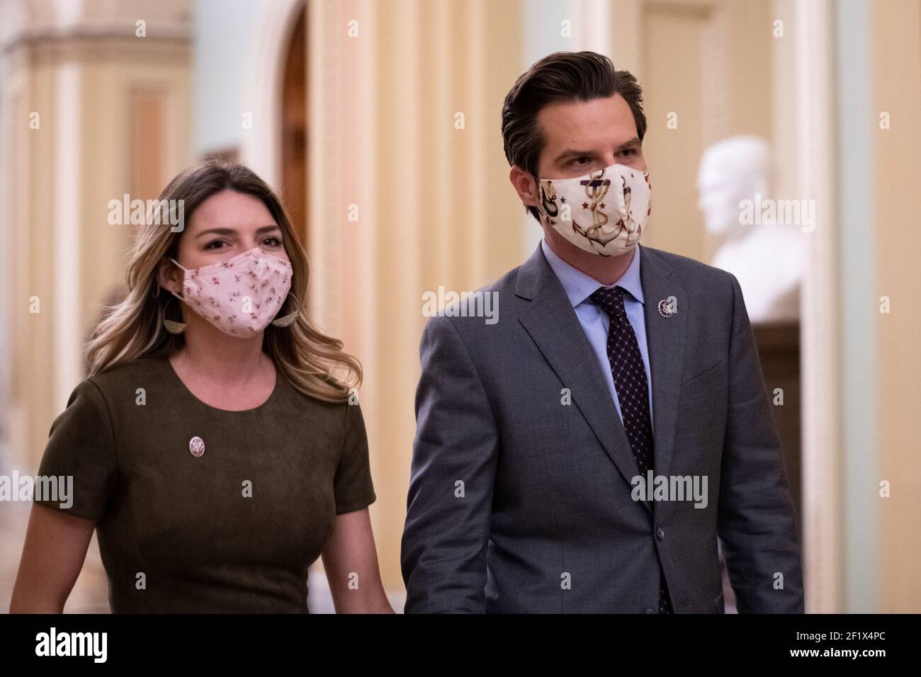 Representative Matt Gaetz (R-FL) and fiancé Ginger Luckey at the U.S ...