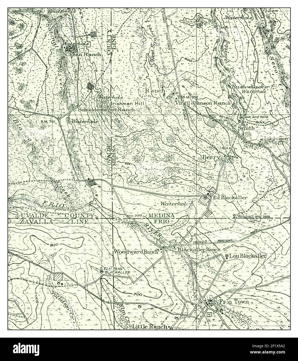 Frio county map hi-res stock photography and images - Alamy