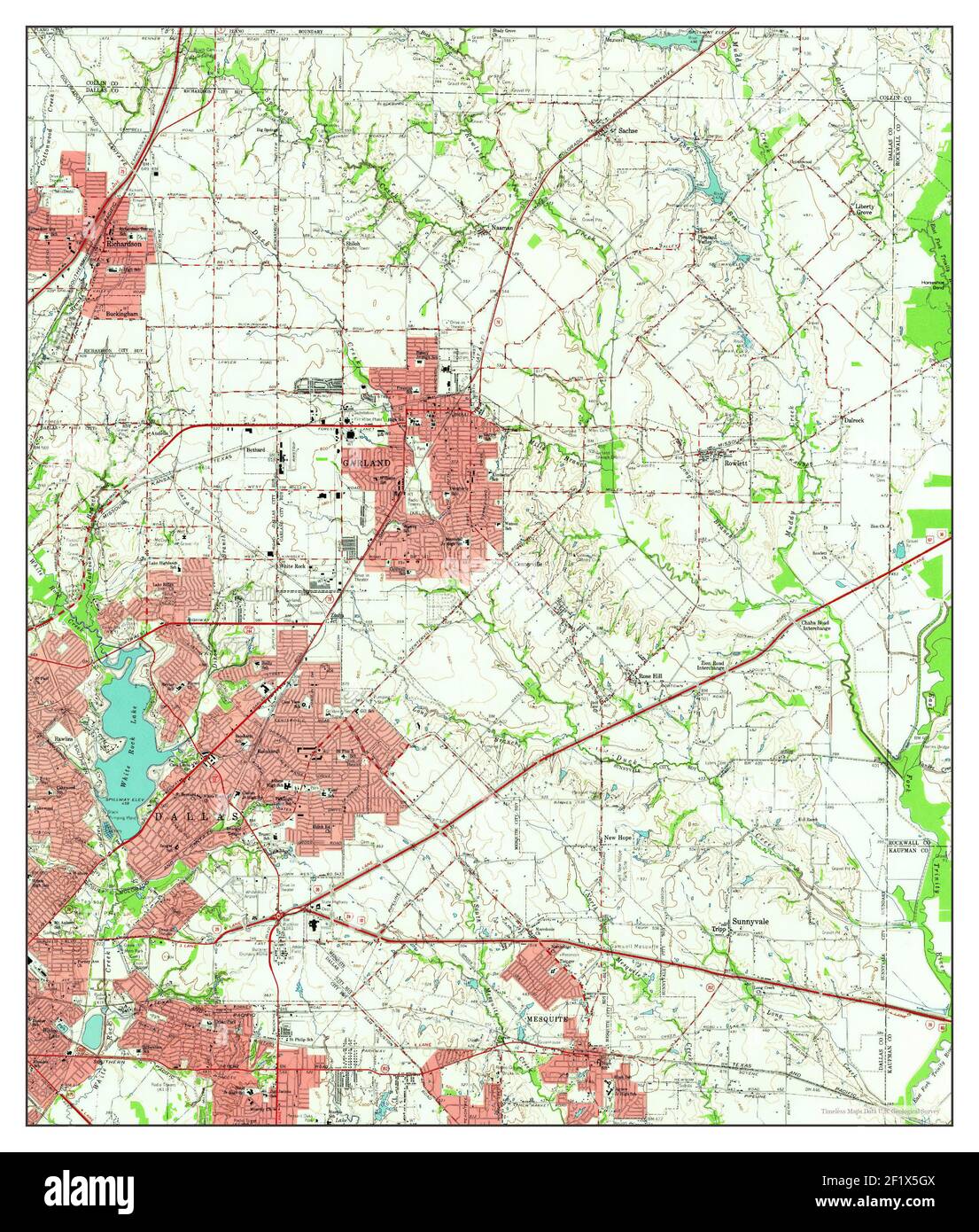 Map of garland texas hi-res stock photography and images - Alamy
