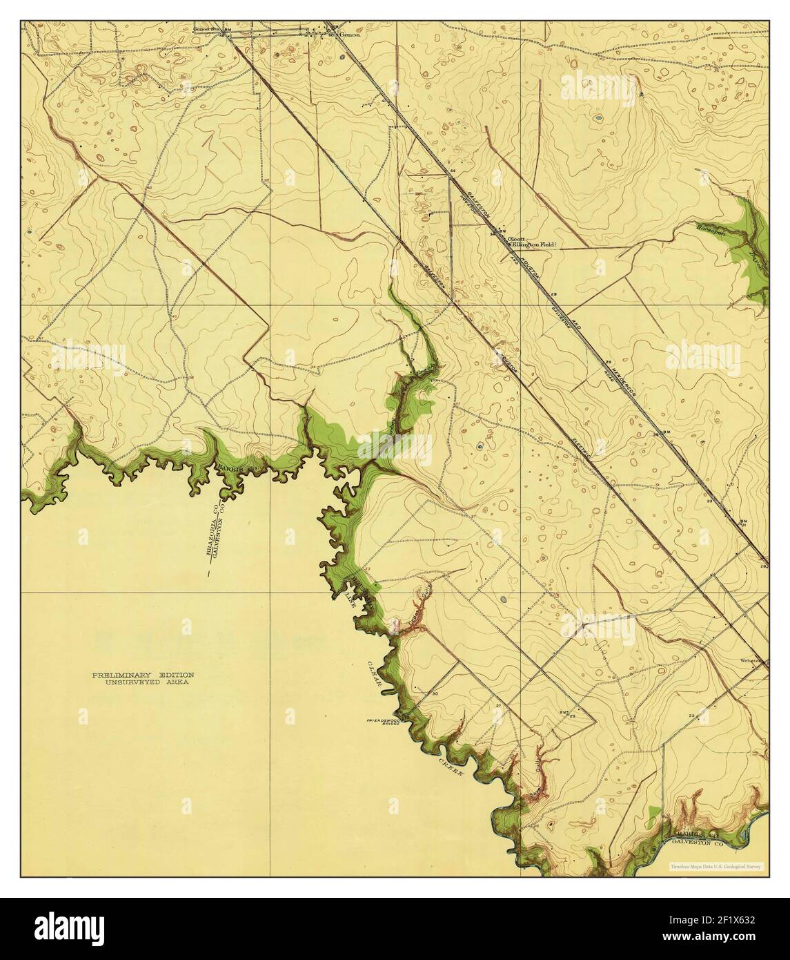 Genoa, Texas, map 1920, 1:31680, United States of America by Timeless ...