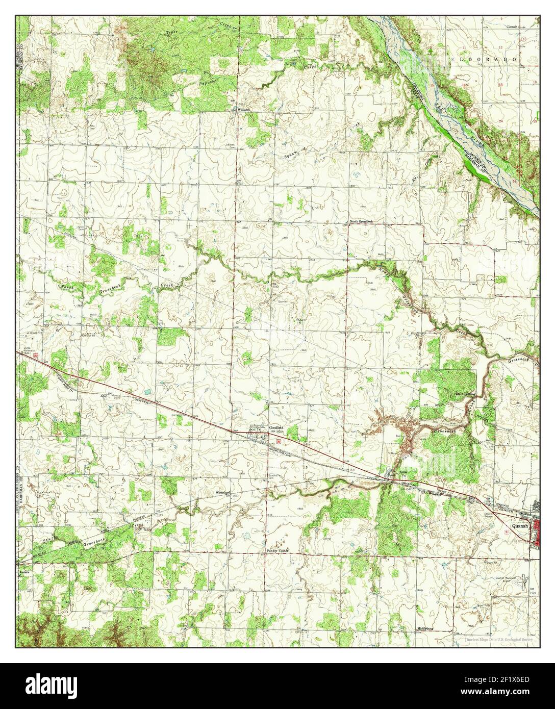 Goodlett, Texas, map 1960, 1:62500, United States of America by ...