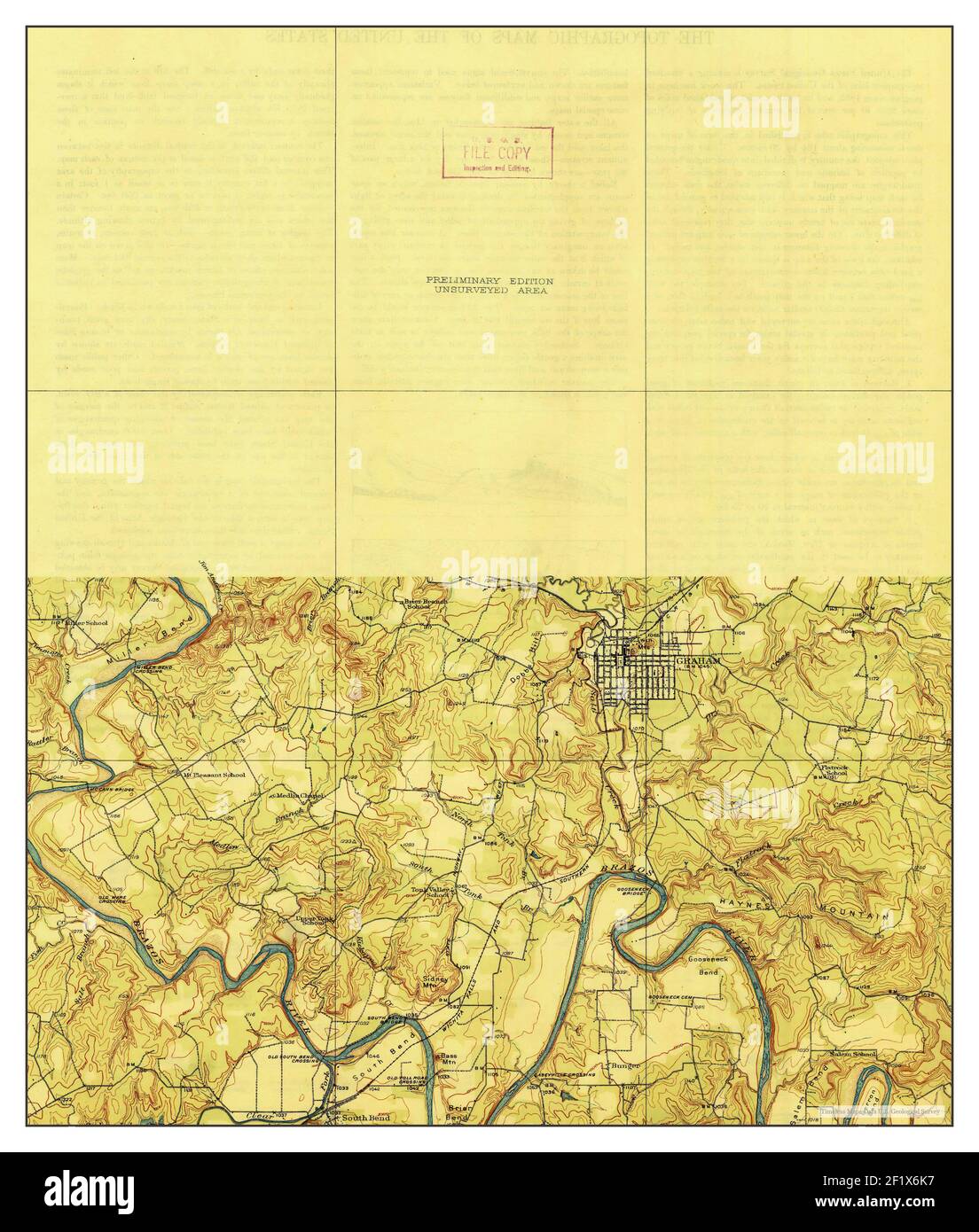 Graham county map hi-res stock photography and images - Alamy
