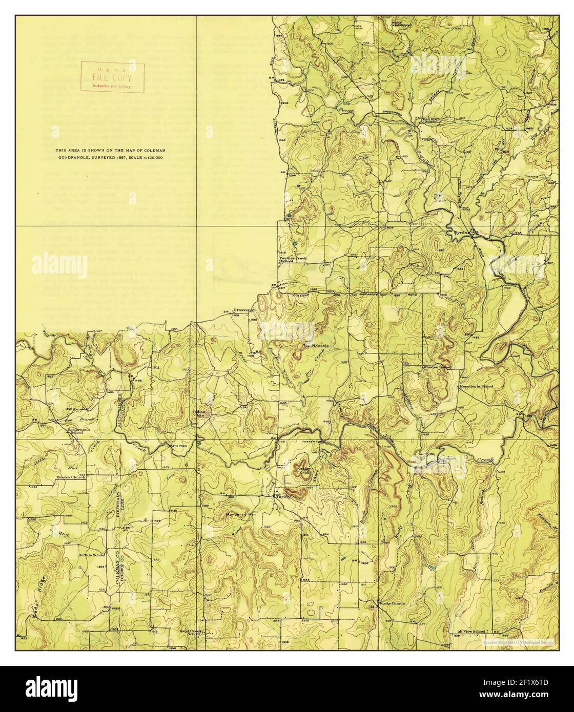 Grosvenor, Texas, map 1927, 1:62500, United States of America by ...