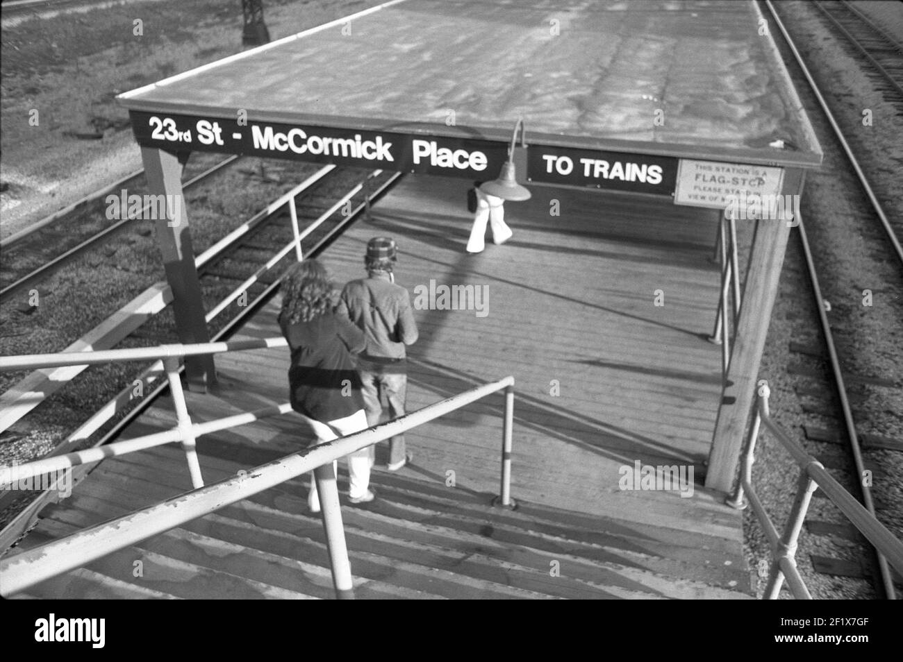 McCormick Place railway station, Chicago IL, USA, 1977 Stock Photo - Alamy