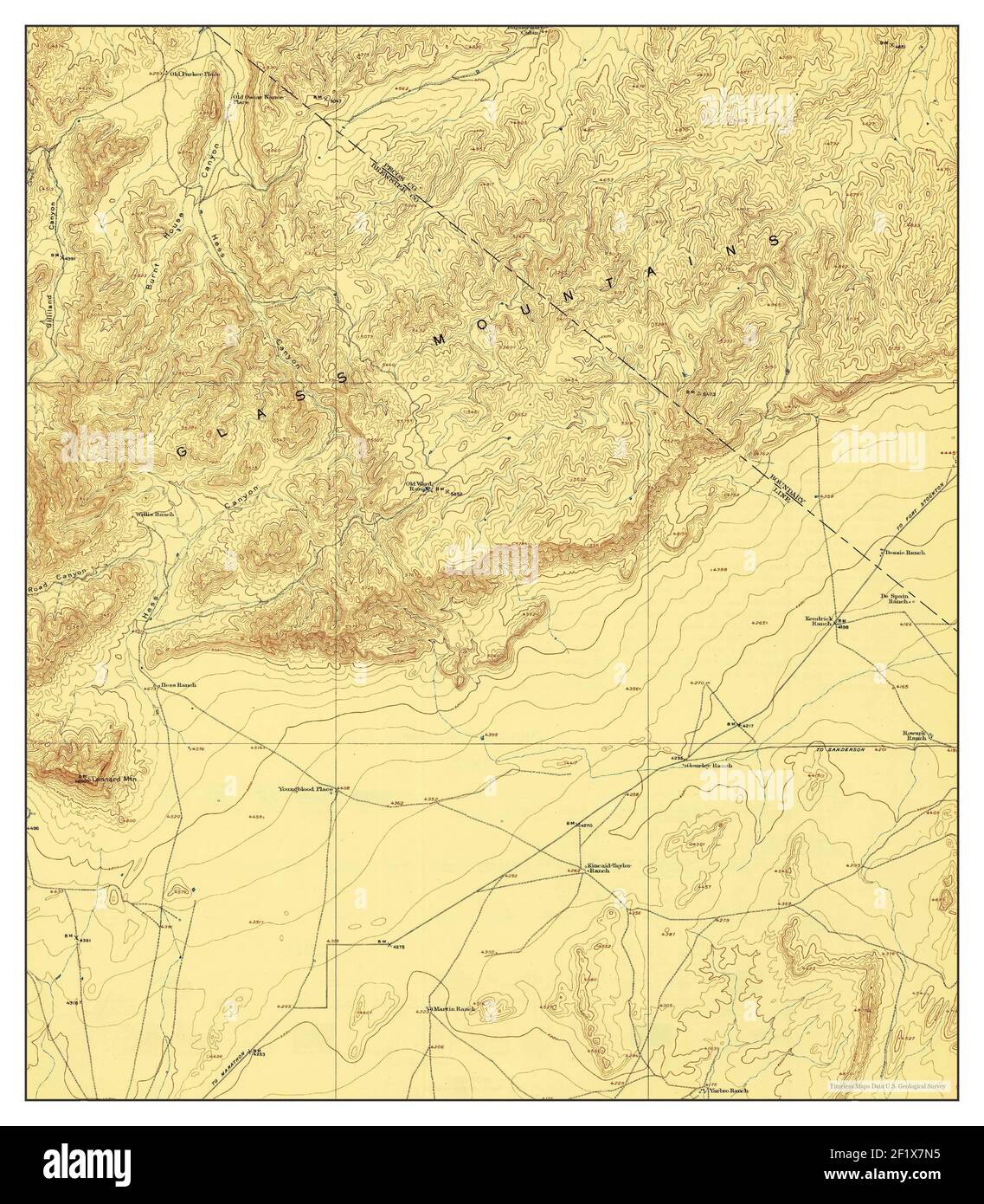 Canyon texas map hi-res stock photography and images - Alamy