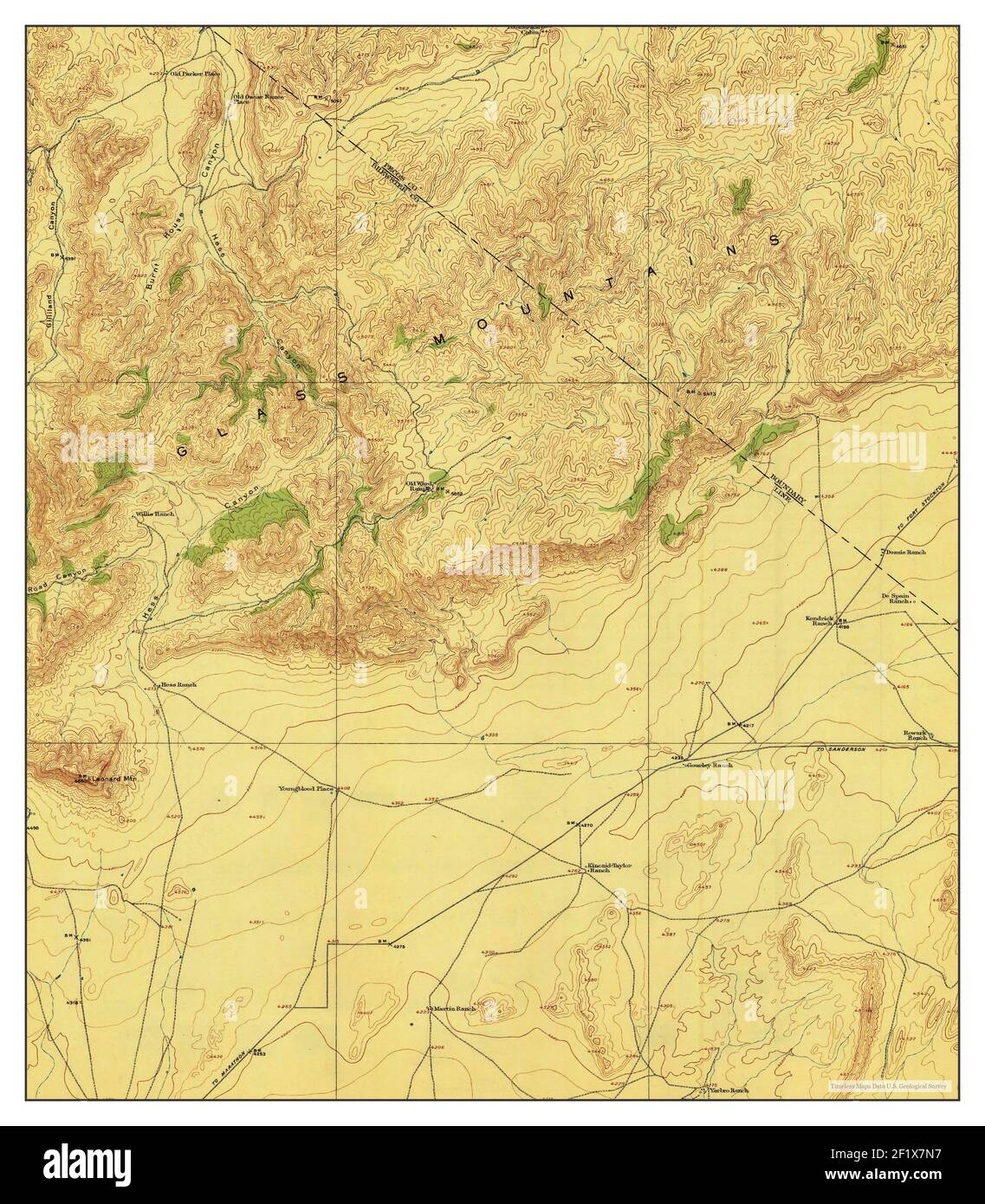 Canyon texas map hi-res stock photography and images - Alamy