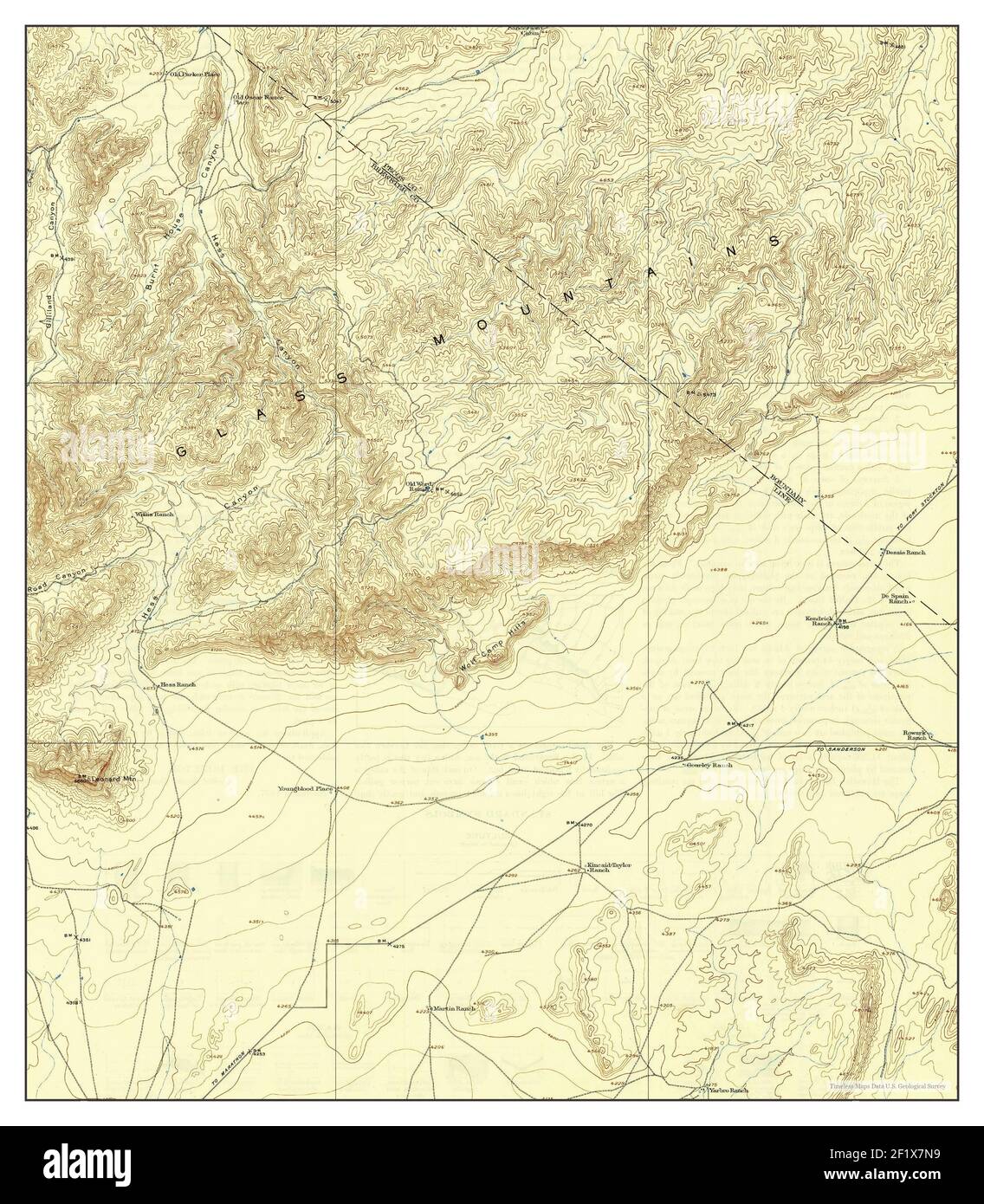 Canyon texas map hi-res stock photography and images - Alamy