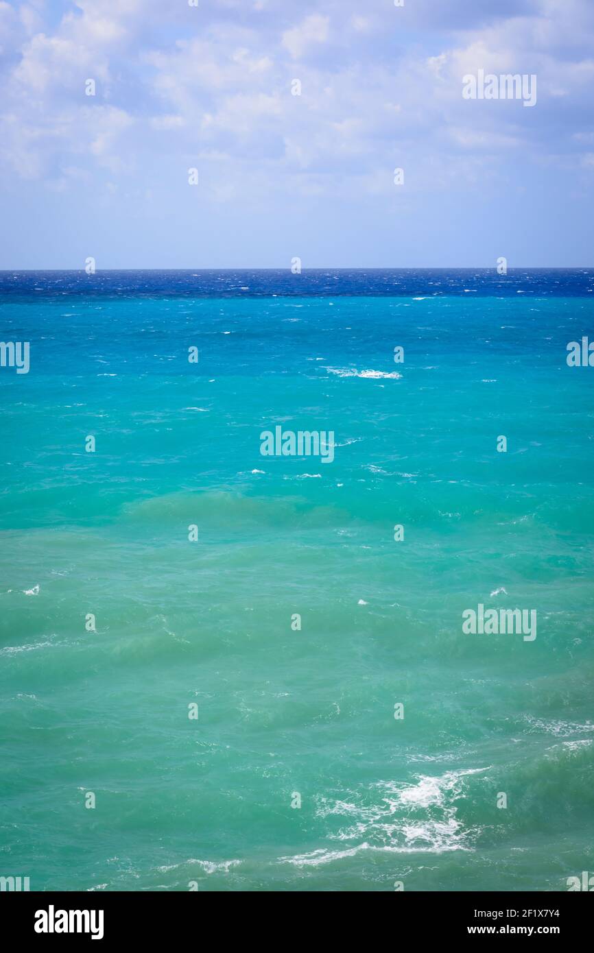 View of the Cretan Sea in vertical format Stock Photo - Alamy