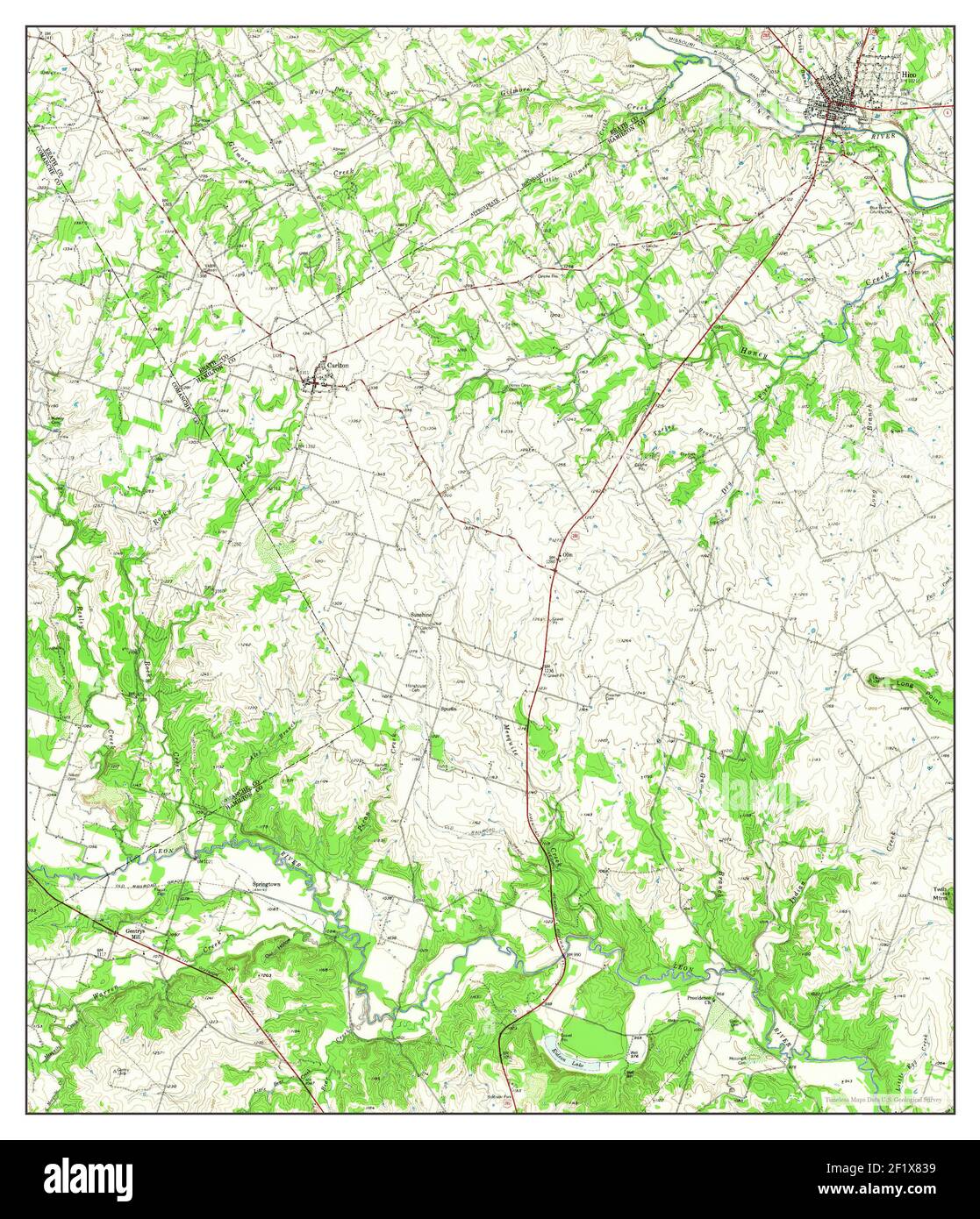Hico texas map hi-res stock photography and images - Alamy
