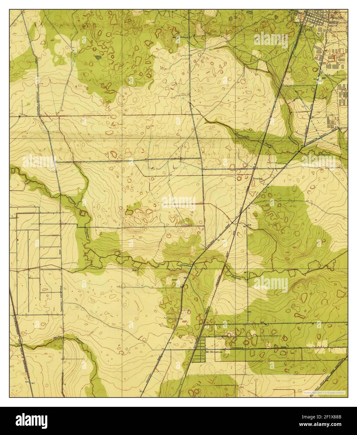 Humble, Texas, map 1919, 1:31680, United States of America by Timeless ...