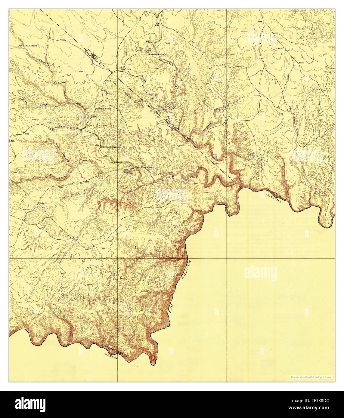 Indian Wells, Texas, map 1918, 1:62500, United States of America by ...
