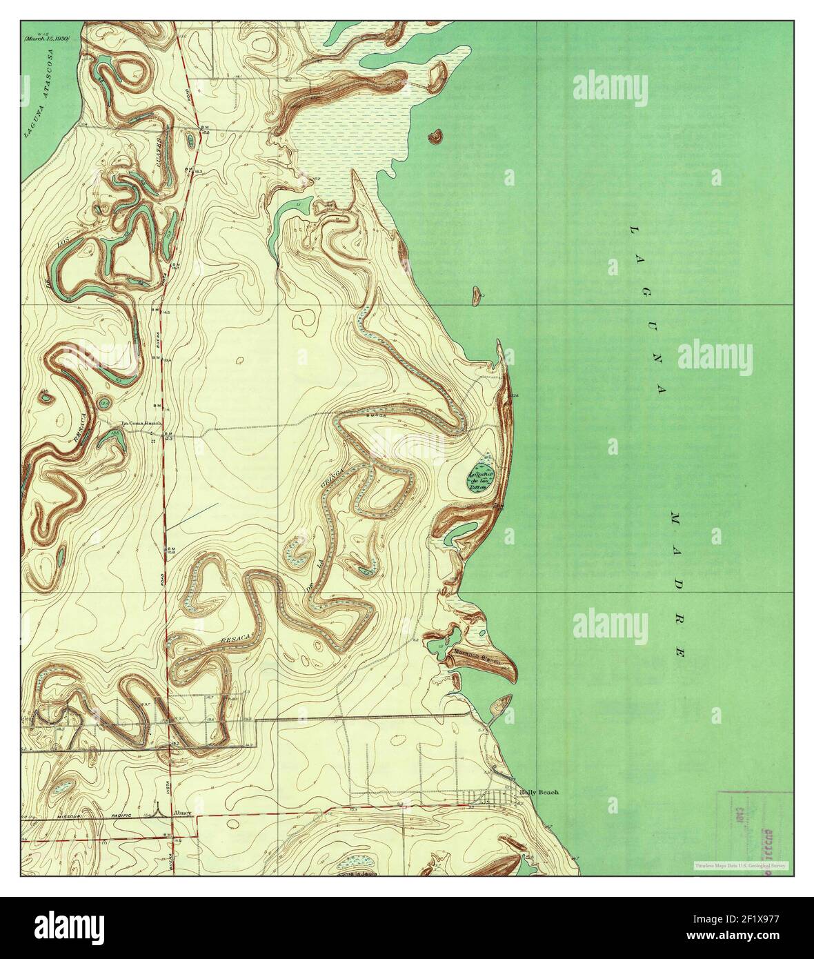 La Coma, Texas, map 1934, 1:31680, United States of America by Timeless ...