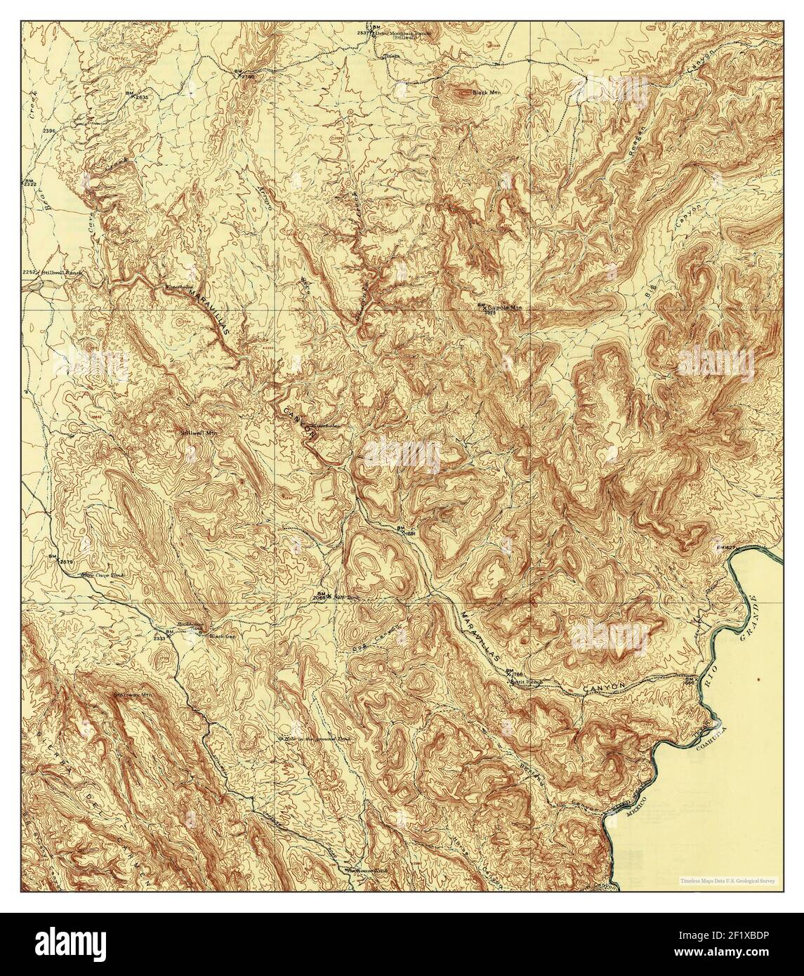 Canyon texas map hi-res stock photography and images - Alamy