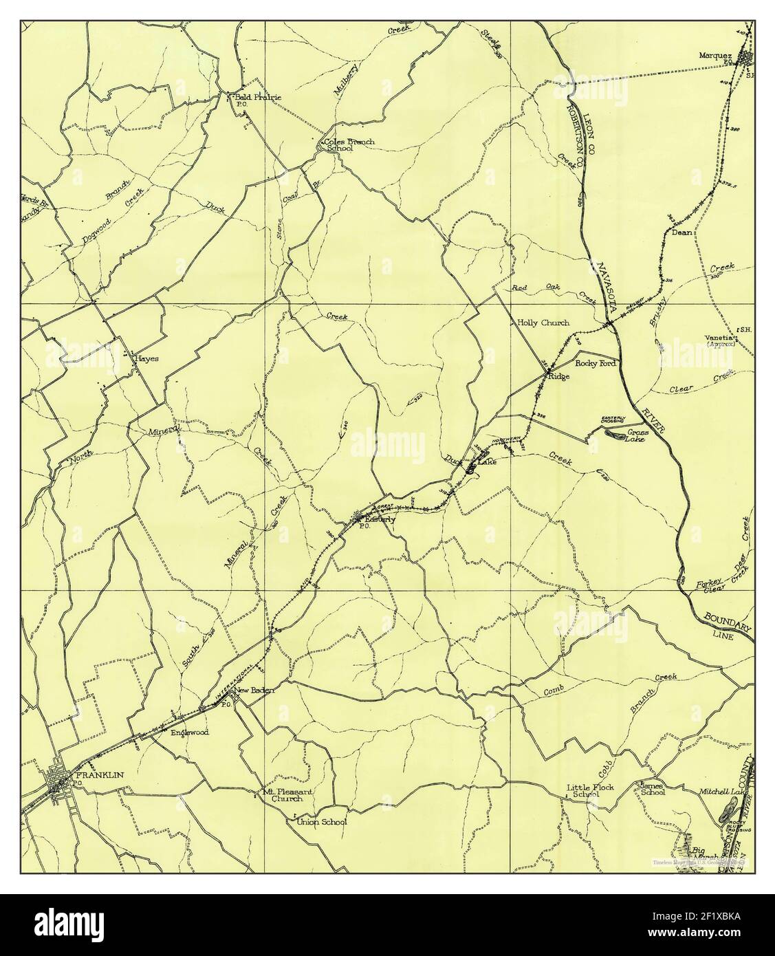 Marquez, Texas, map 1930, 1:62500, United States of America by Timeless ...