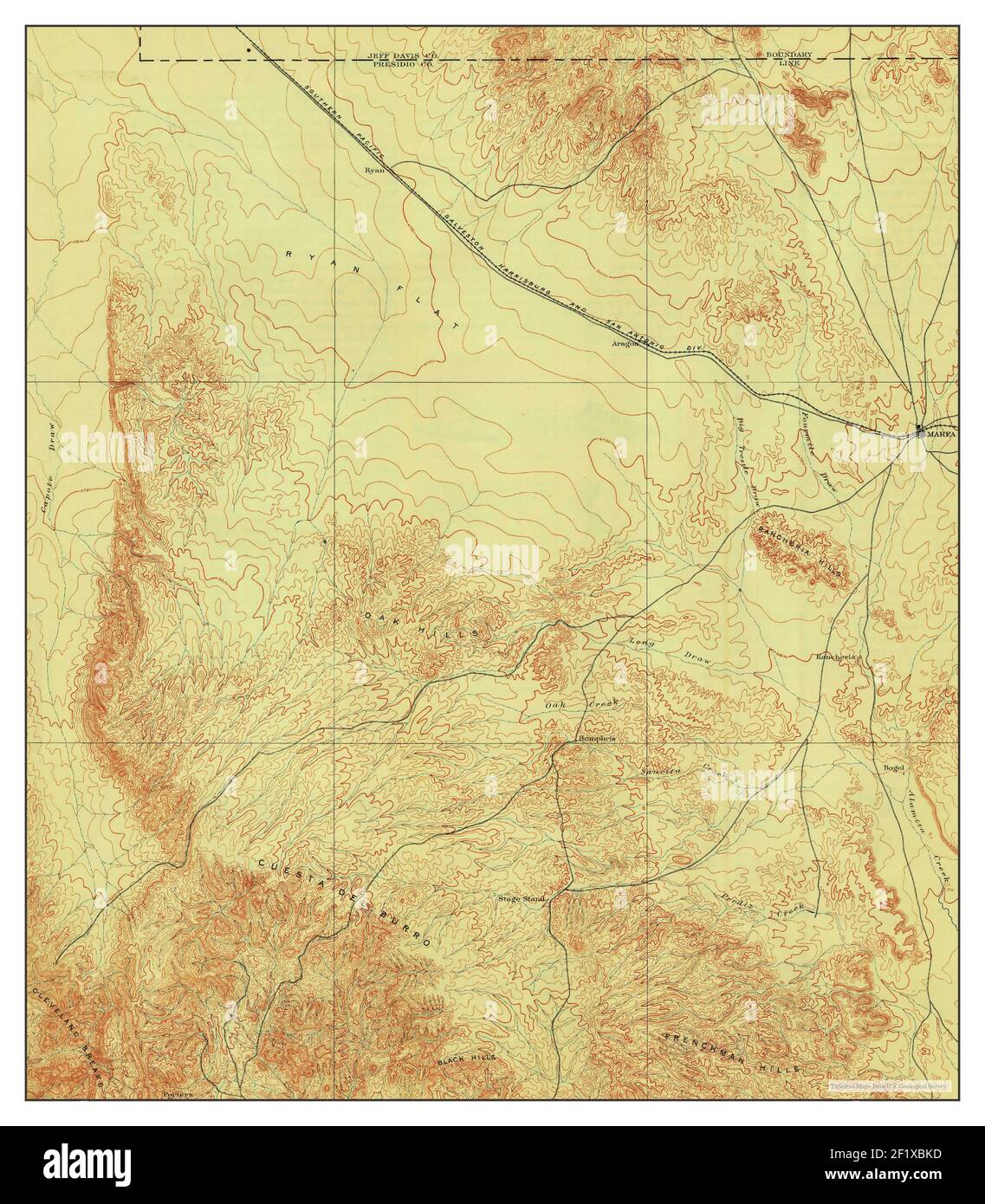 Marfa, texas map Cut Out Stock Images & Pictures - Alamy