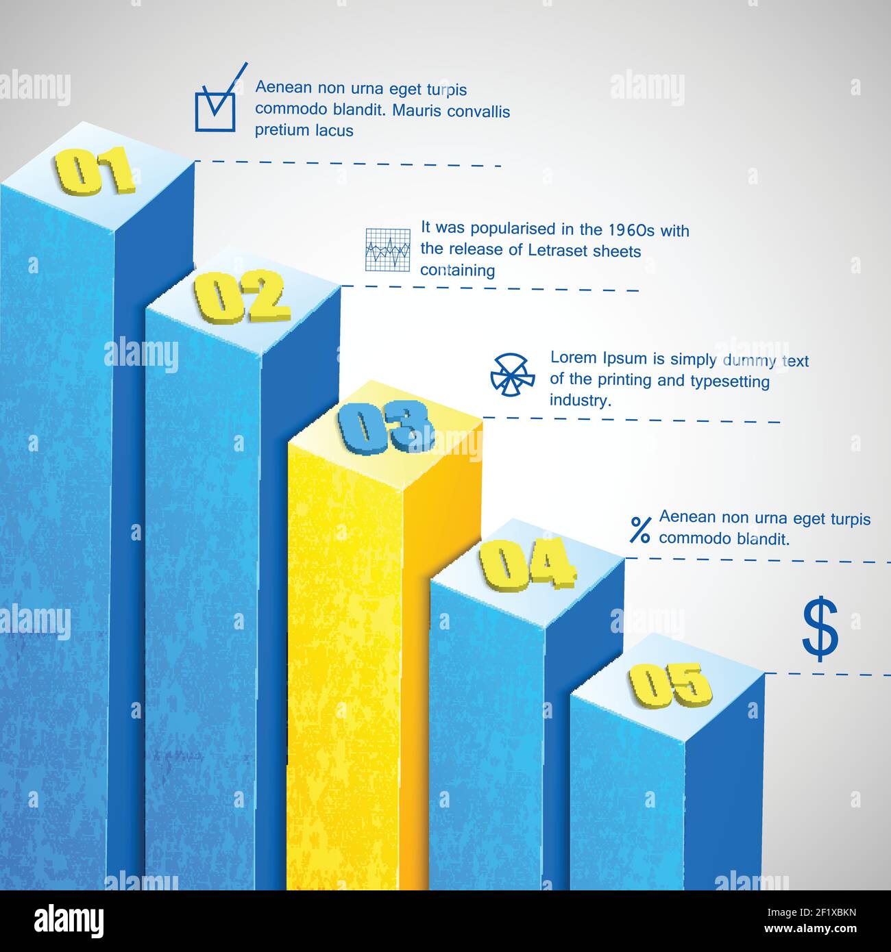 Business bar diagram template with data and numbers flat vector ...