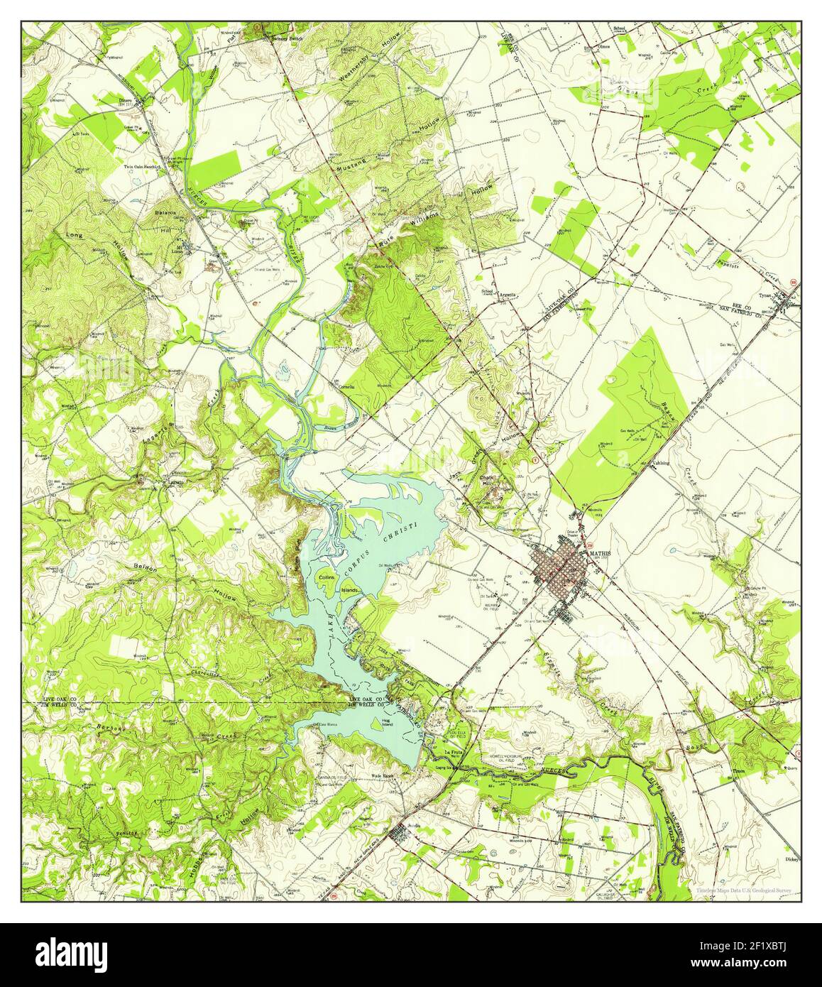 Map of mathis Cut Out Stock Images & Pictures - Alamy