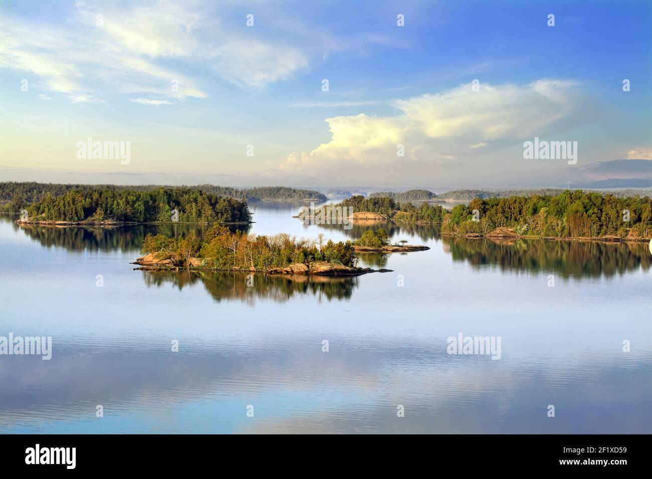 Cluster of small islands Stock Photo - Alamy