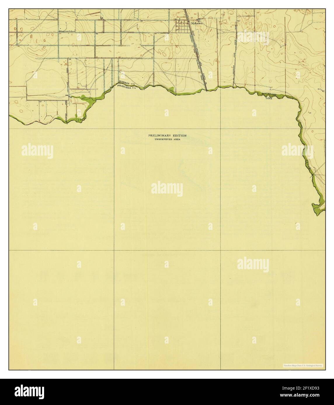 Mykawa, Texas, map 1920, 1:31680, United States of America by Timeless ...