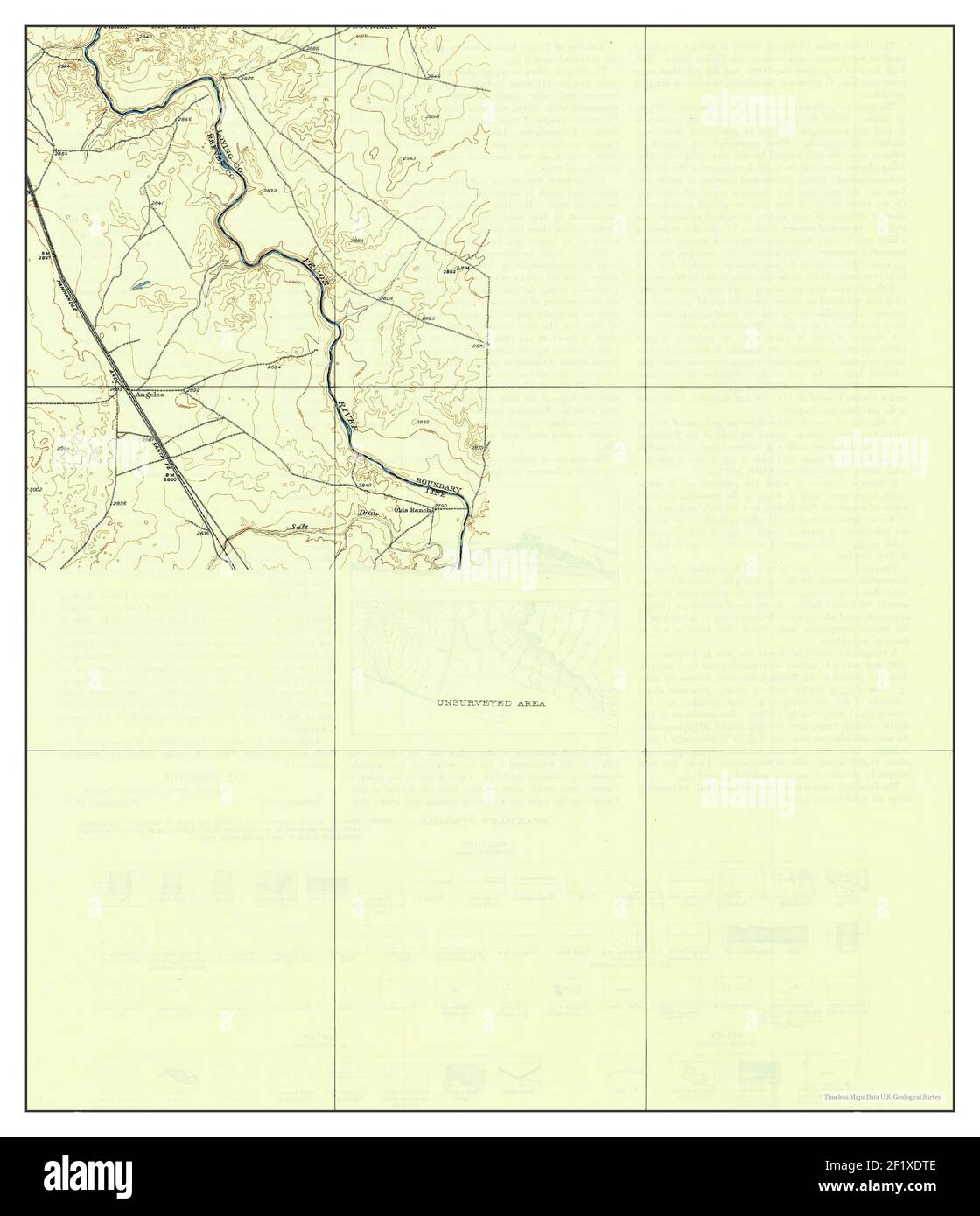 Orla, Texas, map 1931, 1:62500, United States of America by Timeless ...