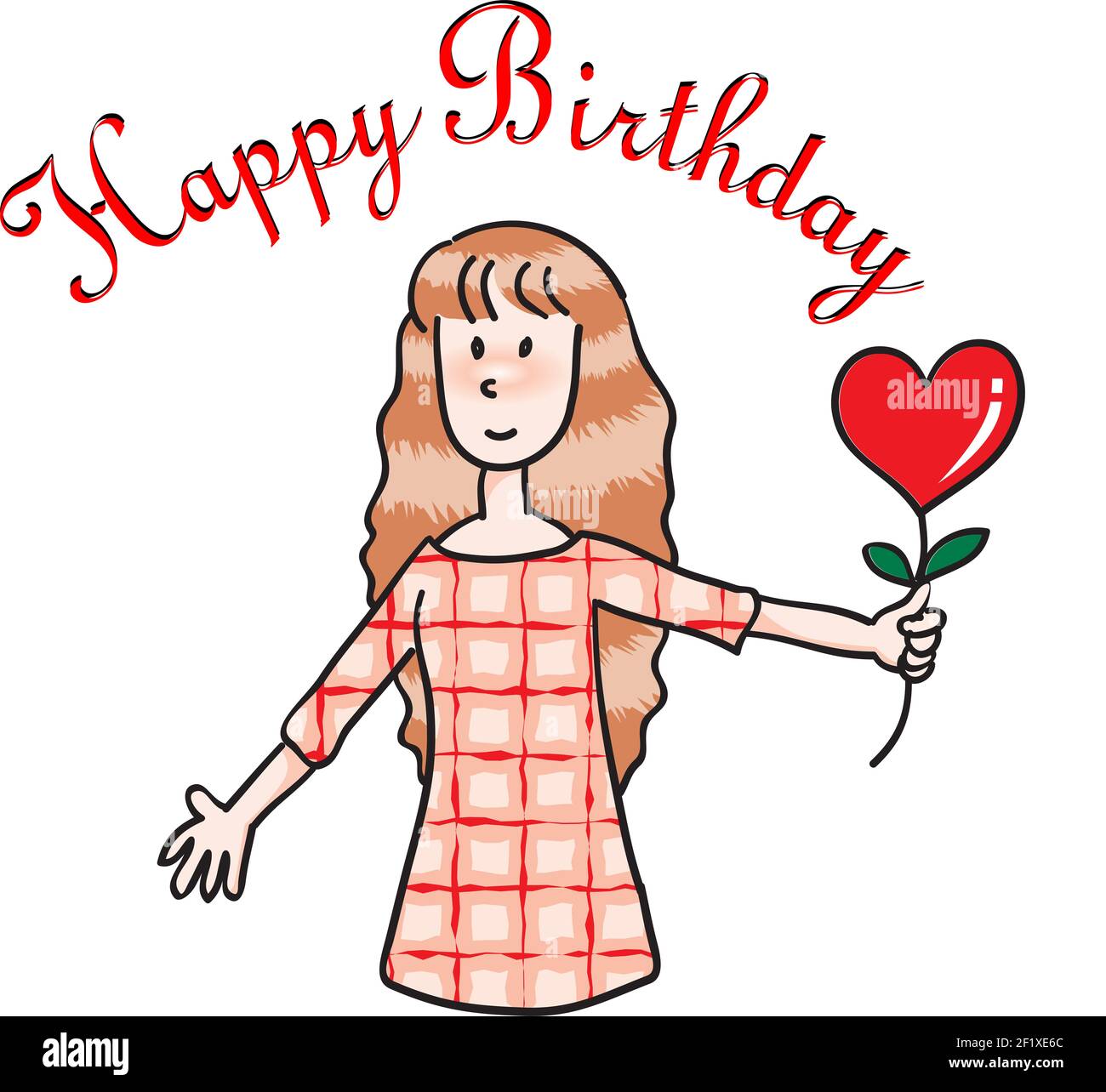 cartoon happy birthday card Stock Photo - Alamy
