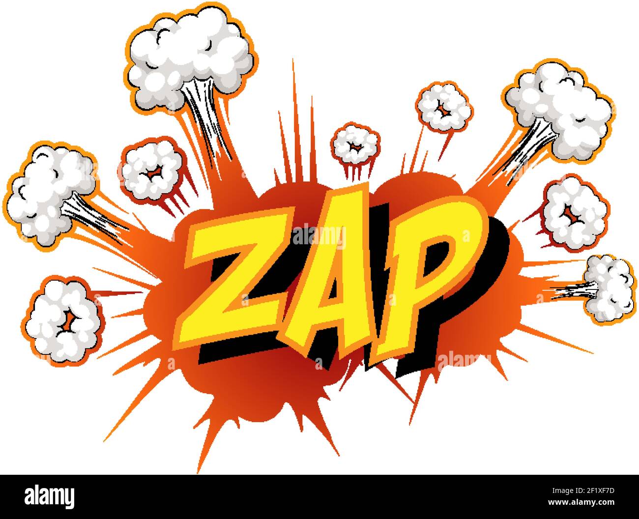 Comic speech bubble with zap text illustration Stock Vector Image & Art ...