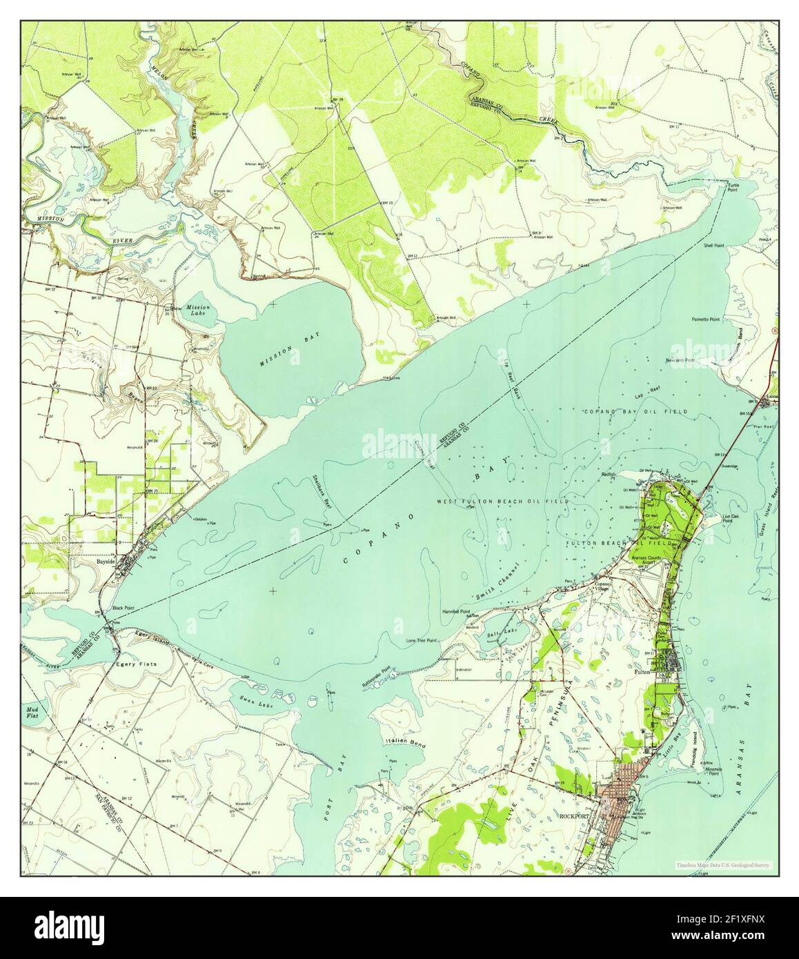 Rockport texas map hi-res stock photography and images - Alamy