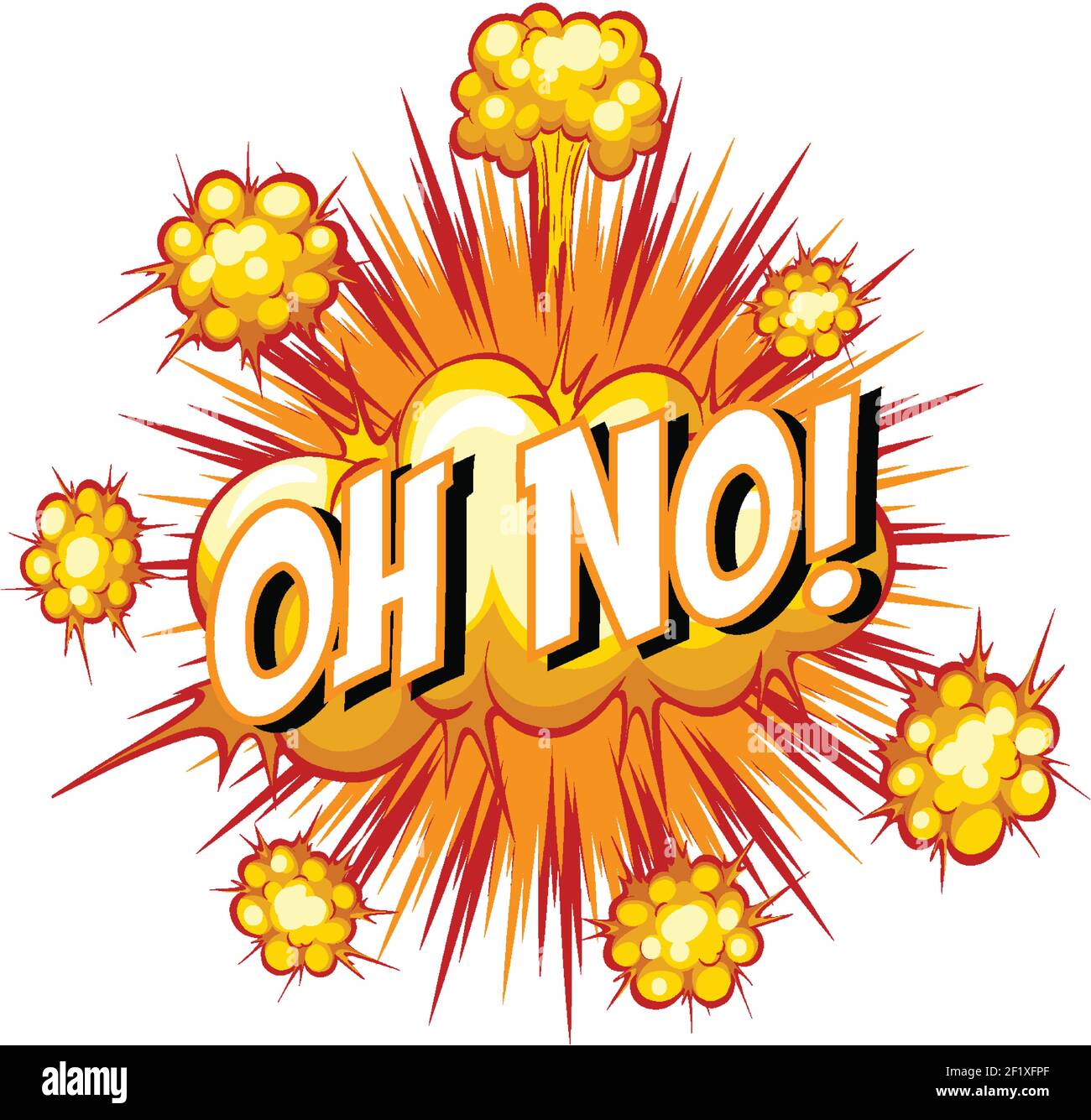Comic speech bubble with oh no text illustration Stock Vector Image ...